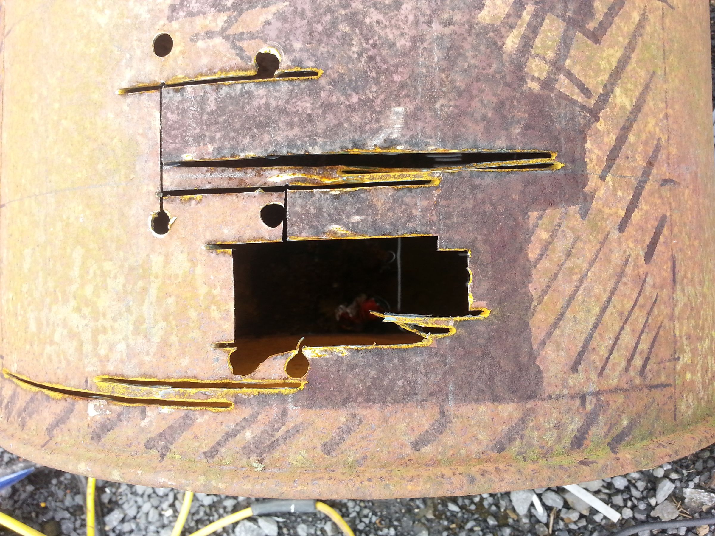 Oil Drum Garden Fire Pit With a Skyline..!! : 10 Steps (with Pictures ...