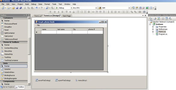 How To Create Simple Phone Book Application C 7 Steps Instructables