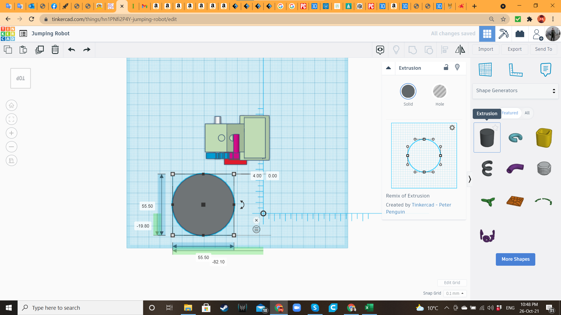 Tinkercad Robotics for School: Gerbil, the Jumping Robot! : 18 Steps ...