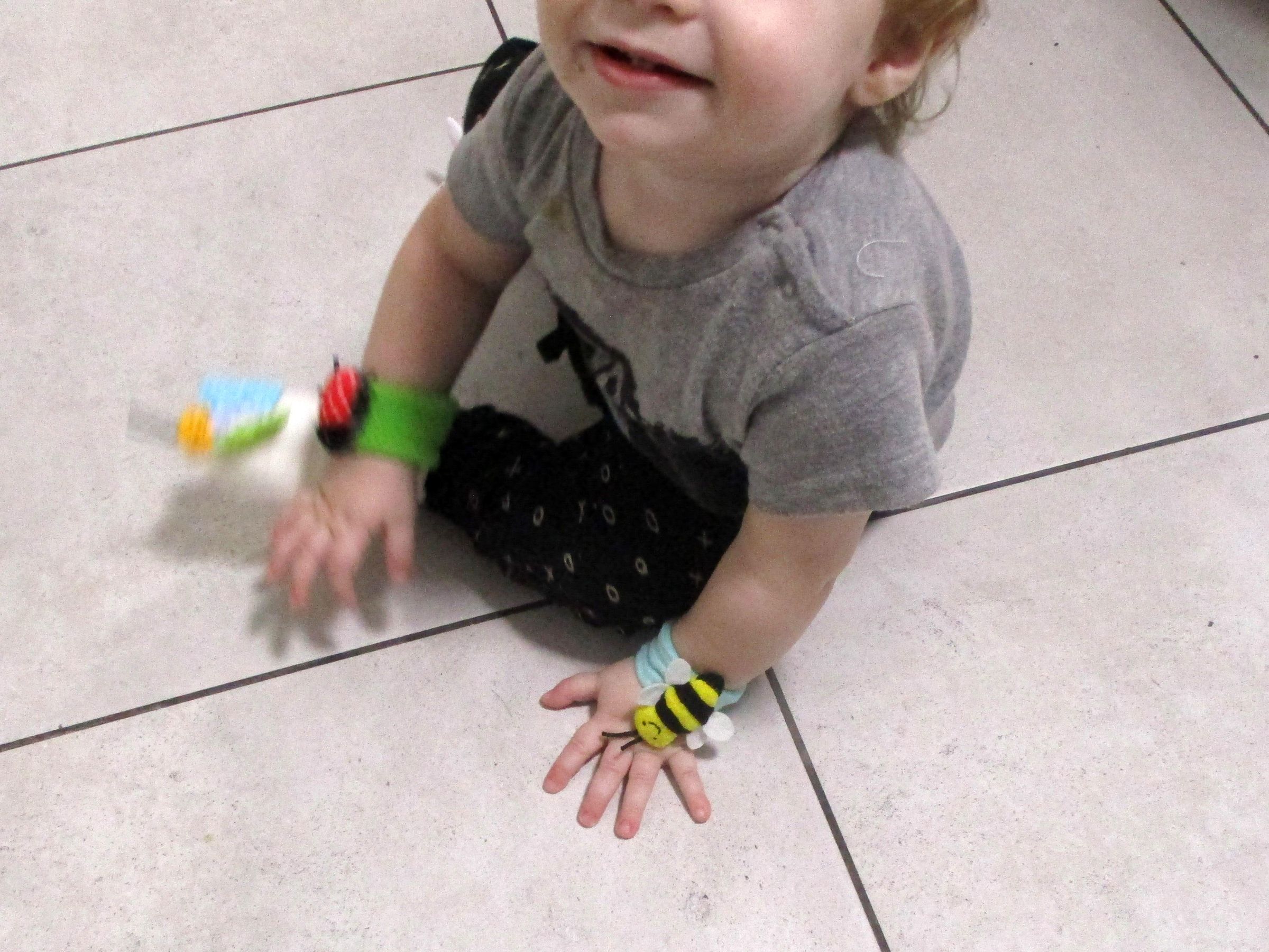 DIY Wrist Rattles and Foot Finder Socks - a Wearable Sensory Toy : 10 ...