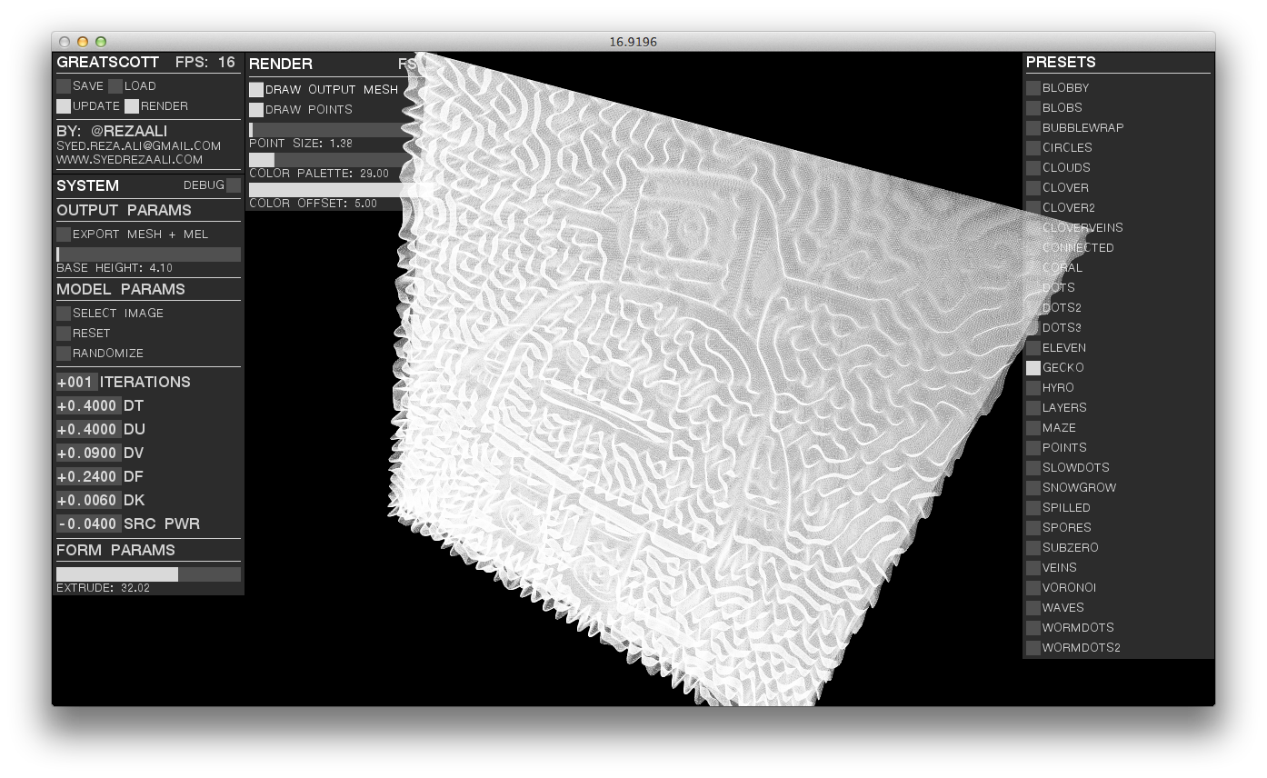 3D Printed Reaction Diffusion Patterns : 4 Steps (with Pictures ...