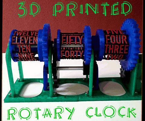 3D Printed Rotary Clock : 17 Steps (with Pictures) - Instructables