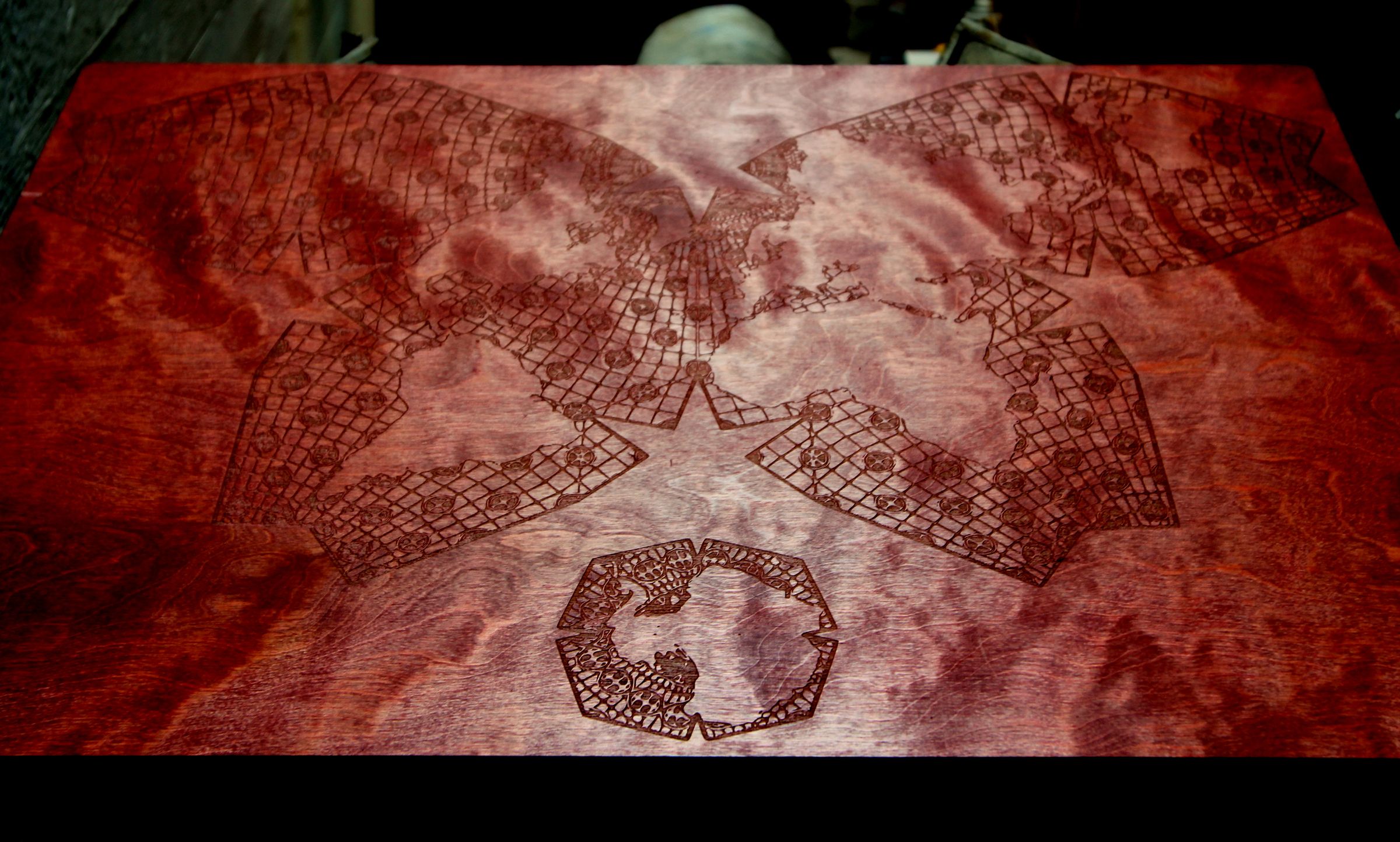 Laser Etched World Map - Instructables