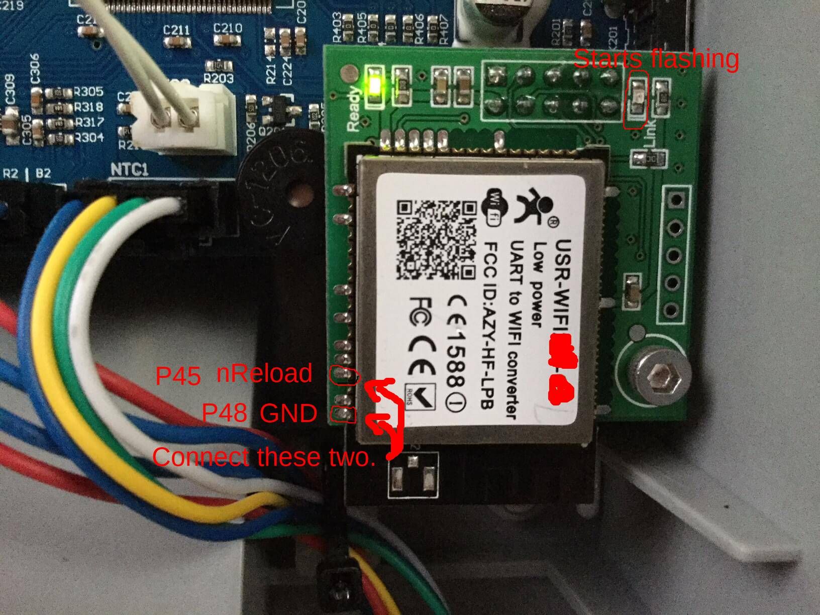 Factory Resetting a Locked Flashforge Dreamer WiFi Card : 4 Steps ...