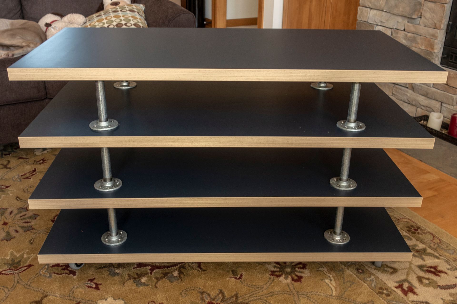 IKEA Tabletop Pipe Riser Multi-Level Glowforge Table : 4 Steps (with ...