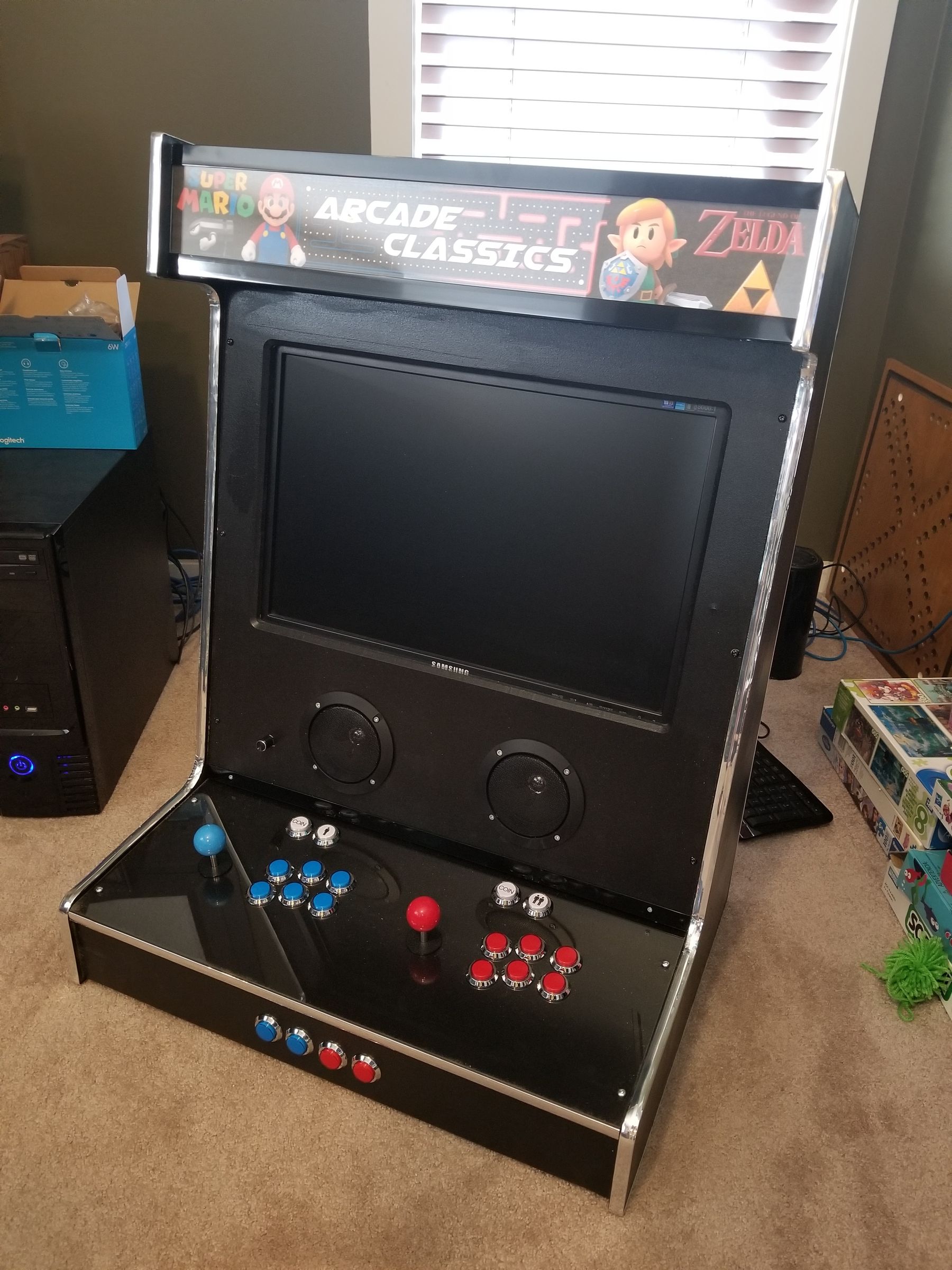 DIY MAME Arcade Cabinet (2-Player Bartop Style) : 16 Steps - Instructables