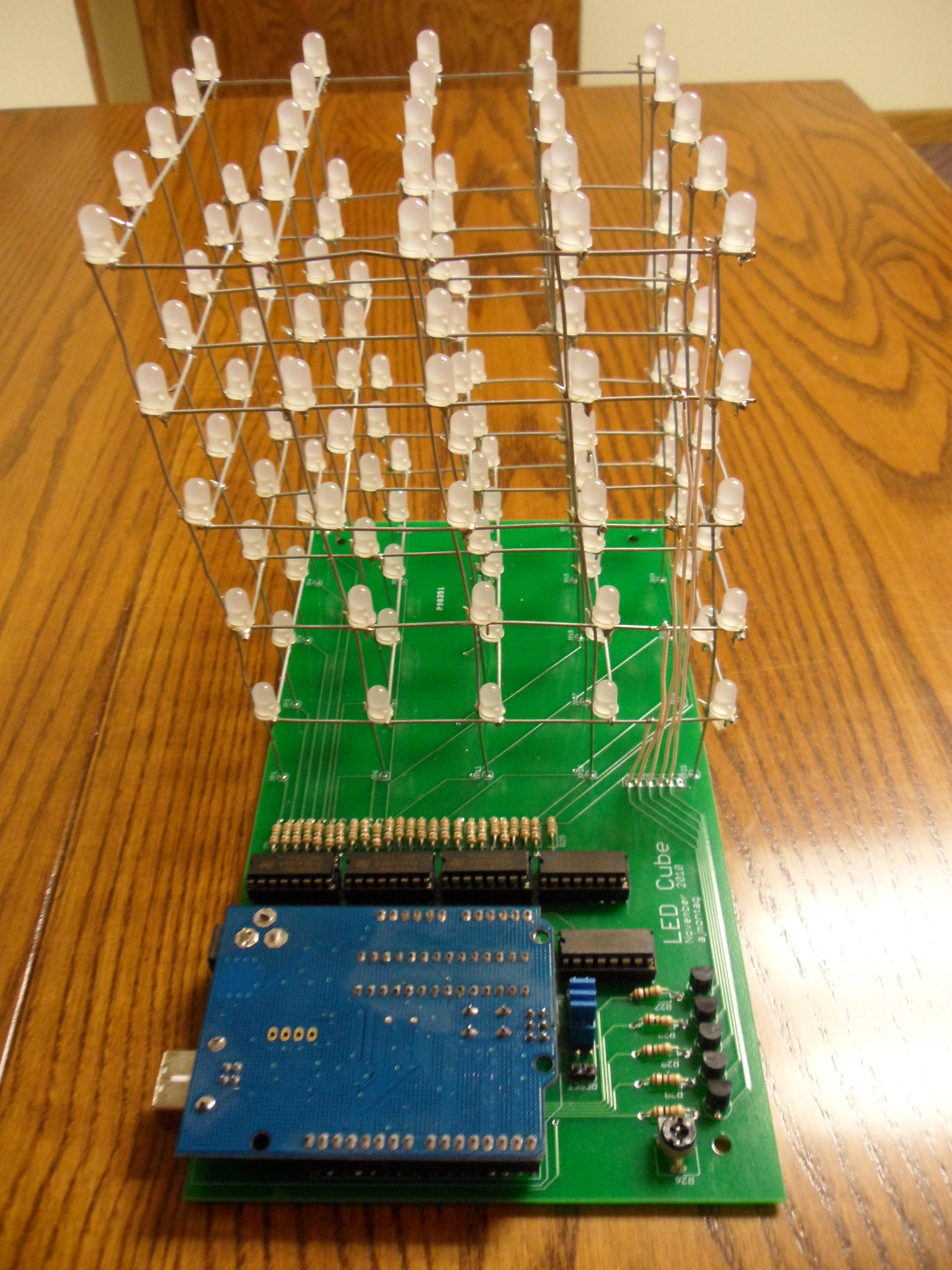 LED Cube With Arduino and Custom PCB : 8 Steps - Instructables