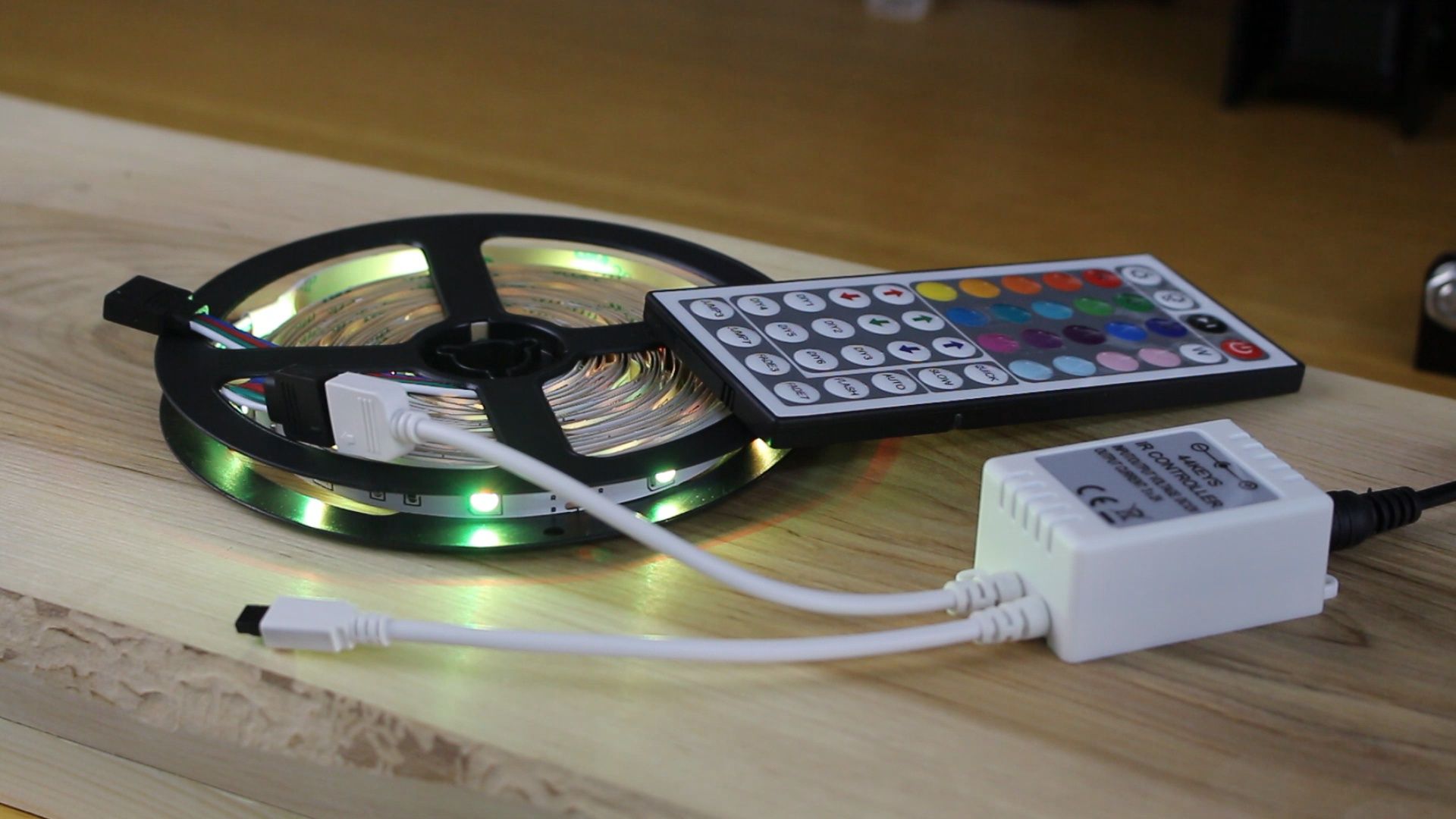 DIY Color Changing Raw Wood LED Shelf : 10 Steps (with Pictures ...