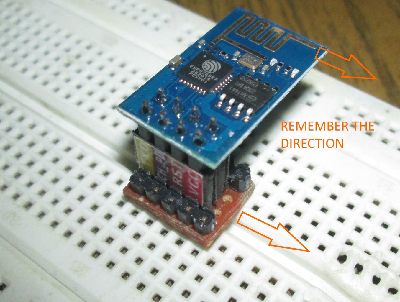Sleek Esp8266 Breadboard Adapter With Pin Label 6 Steps With