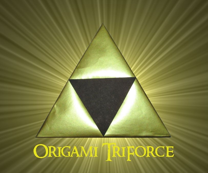 How to Fold an Origami Triforce From the Legend of Zelda : 6 Steps ...
