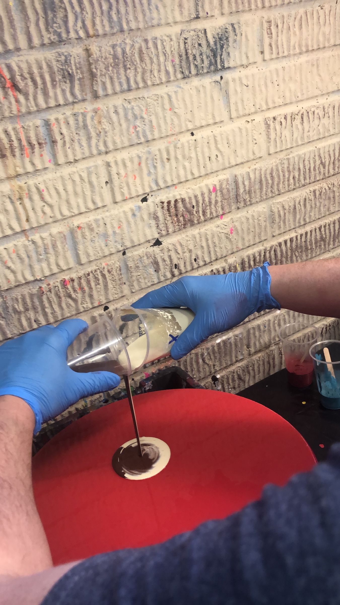 Acrylic Pour Painted Side Table : 5 Steps (with Pictures) - Instructables