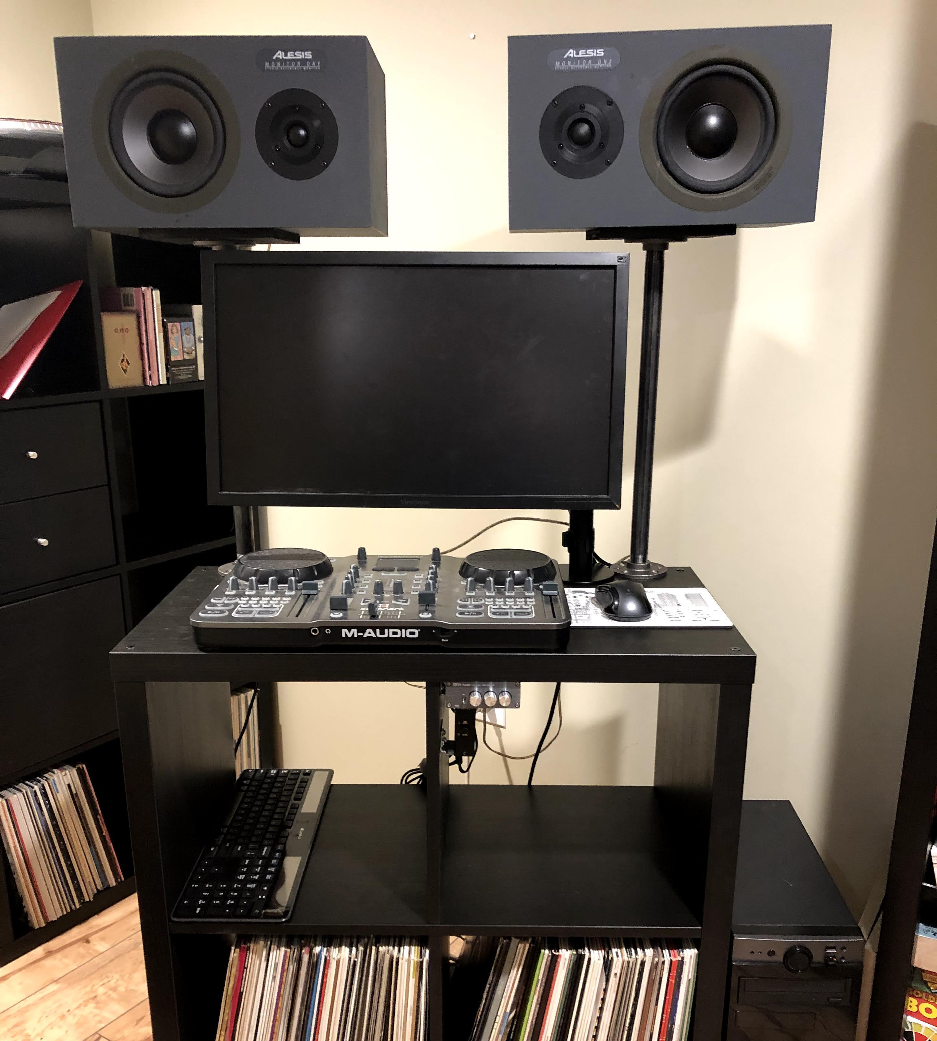 Ikea kallax dj table store