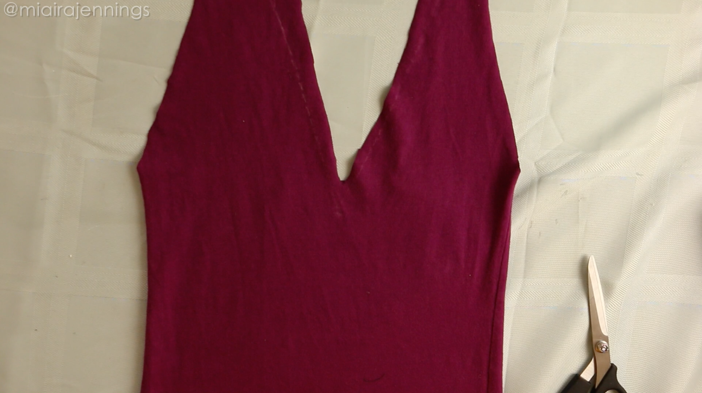 DIY Plunging Halter Top (No Sewing Required) : 7 Steps (with Pictures ...
