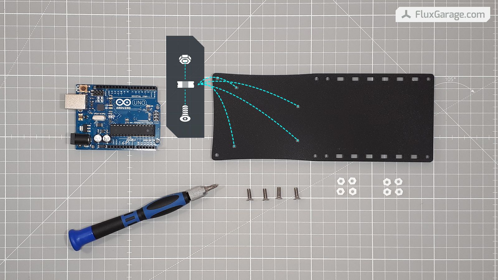 Tinkerer's Baseplate - Arduino + Breadboard(s) + Periphery Holder : 5 ...