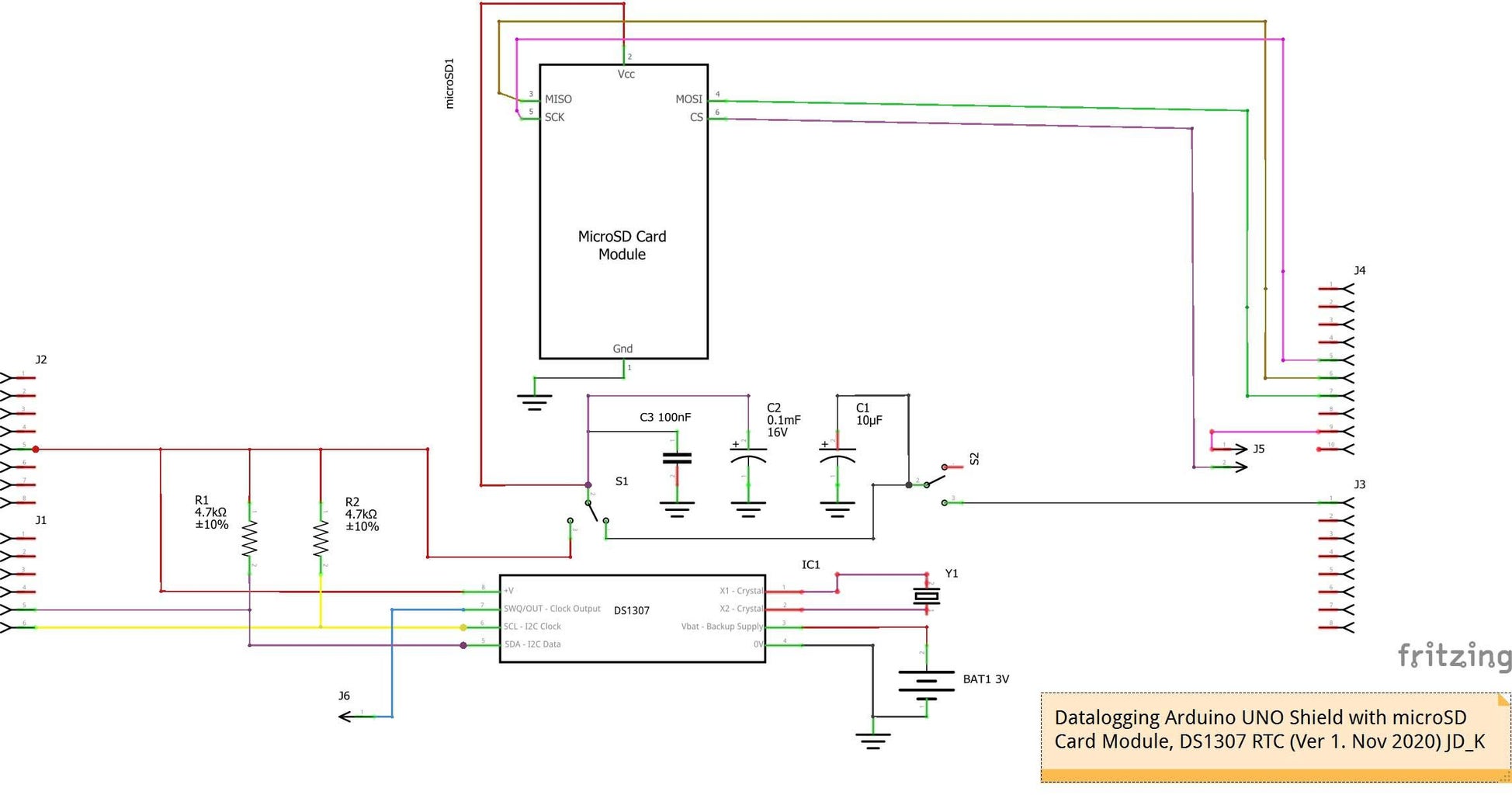 Arduino Data Logging Shield With Real Time Clock Timestamp And