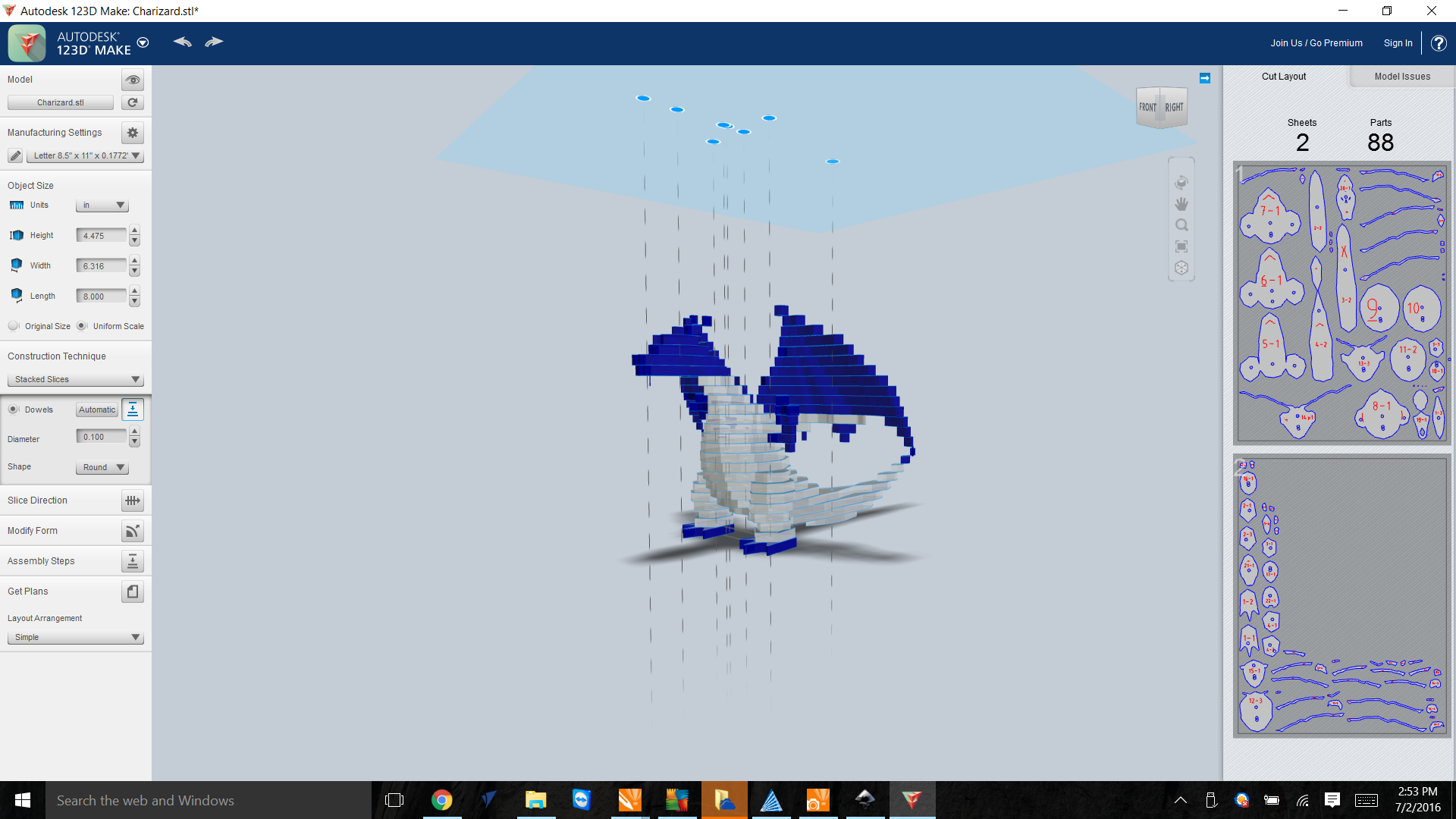 Intro to 123D Make: Building a 3D Charizard : 12 Steps (with Pictures ...