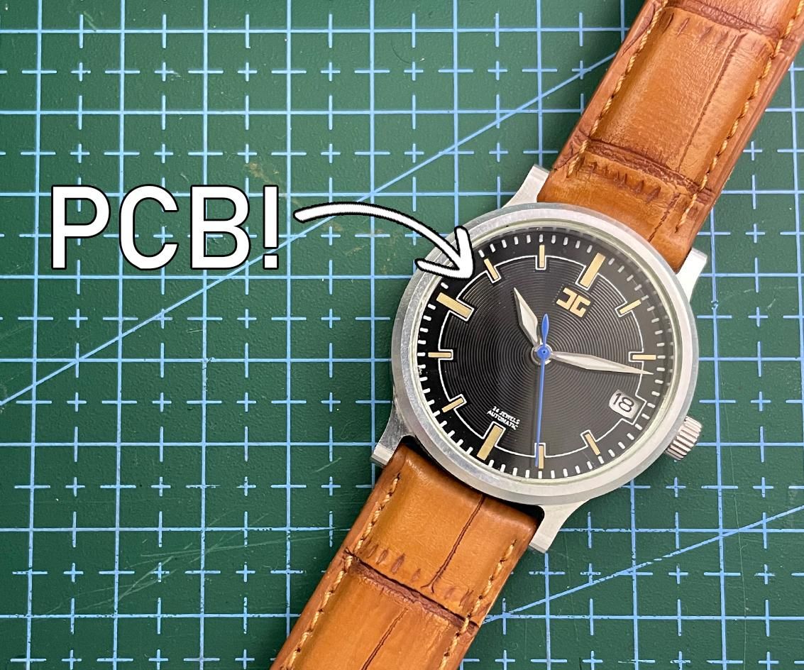 Watch Dial Using Printed Circuit Board (PCB) | DIY Mechanical Watch ...