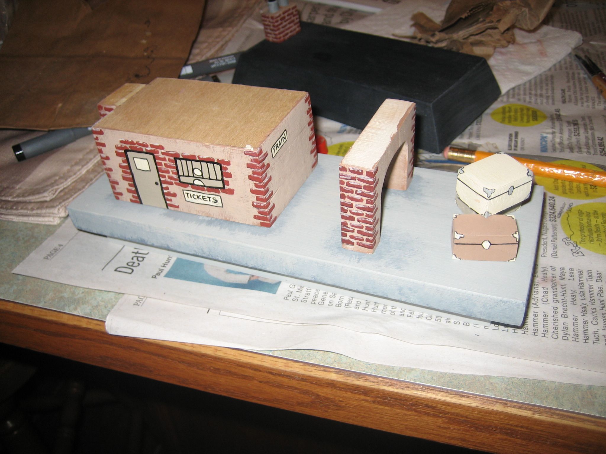 Handmade Station for Thomas the Tank Engine Wooden Train Set : 6 Steps ...