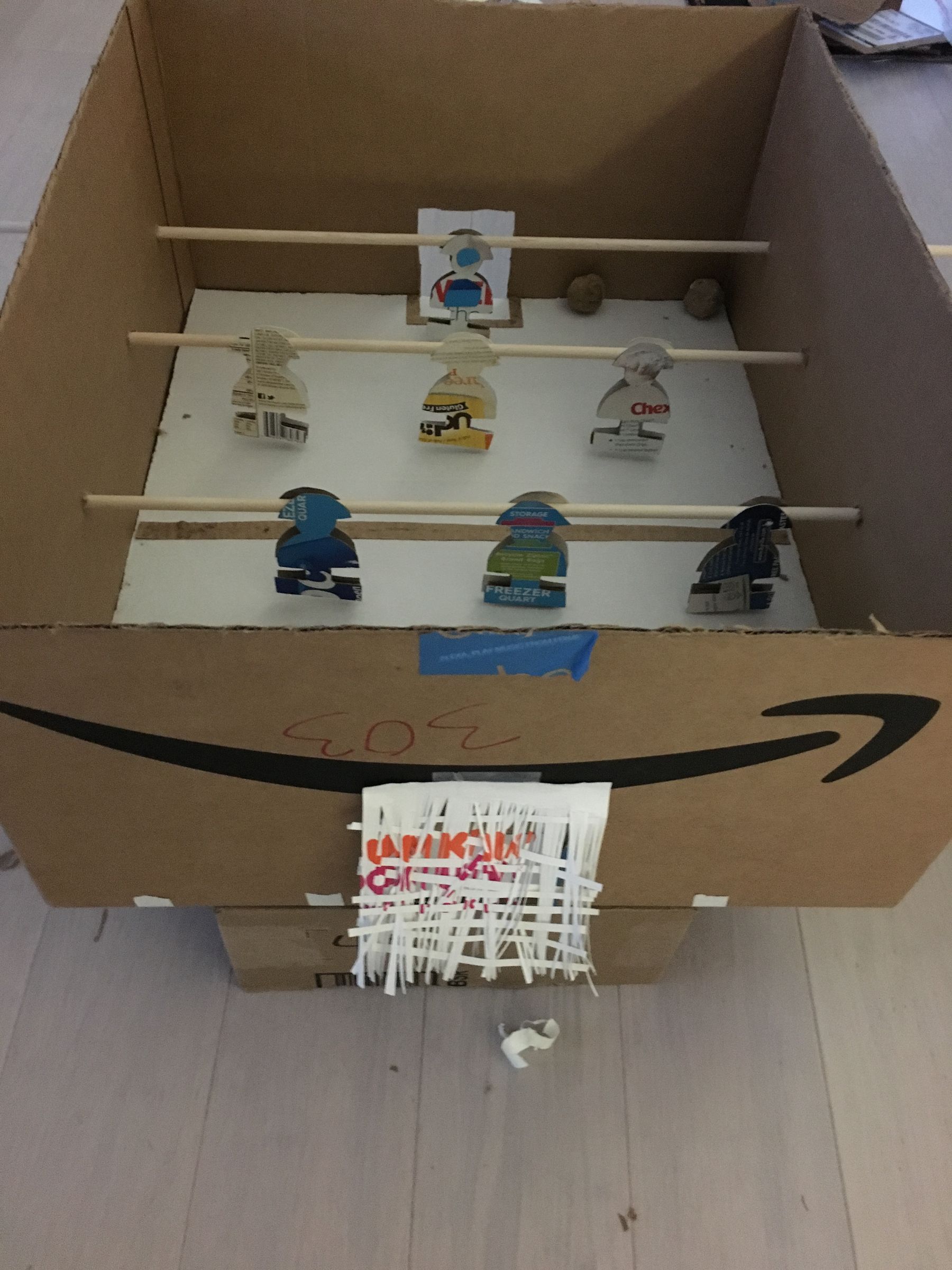 Cardboard Foosball Table : 11 Steps (with Pictures) - Instructables