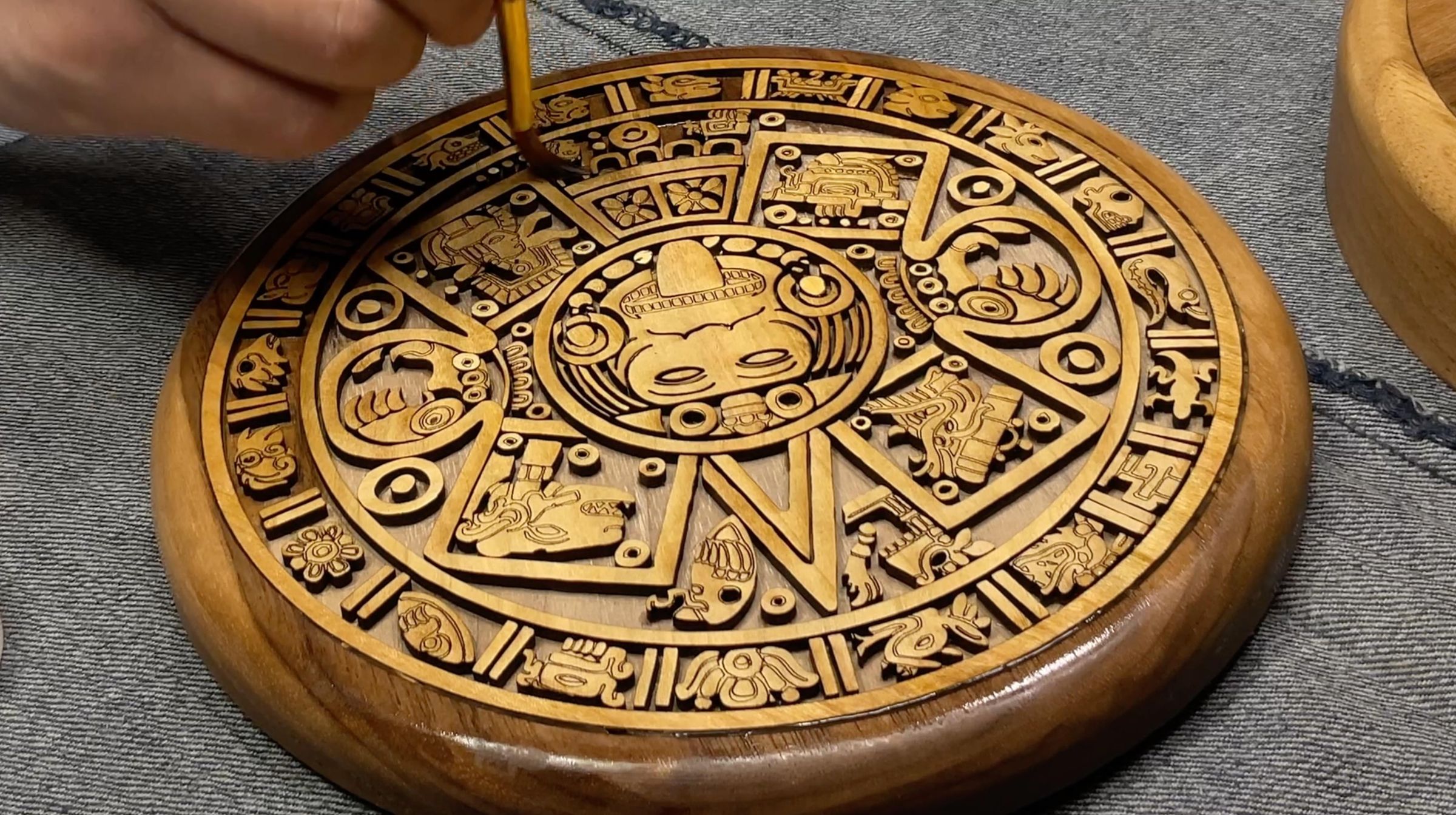 Wooden Round Maya Aztec Jewelry Box : 19 Steps (with Pictures ...