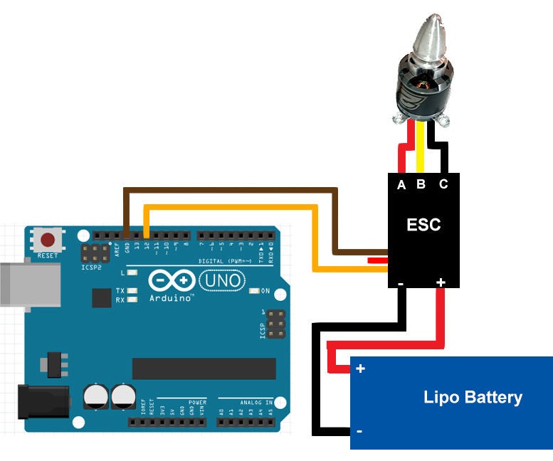Interfacing Brushless DC Motor (BLDC) With Arduino : 4 Steps (with Pictures) - Instructables