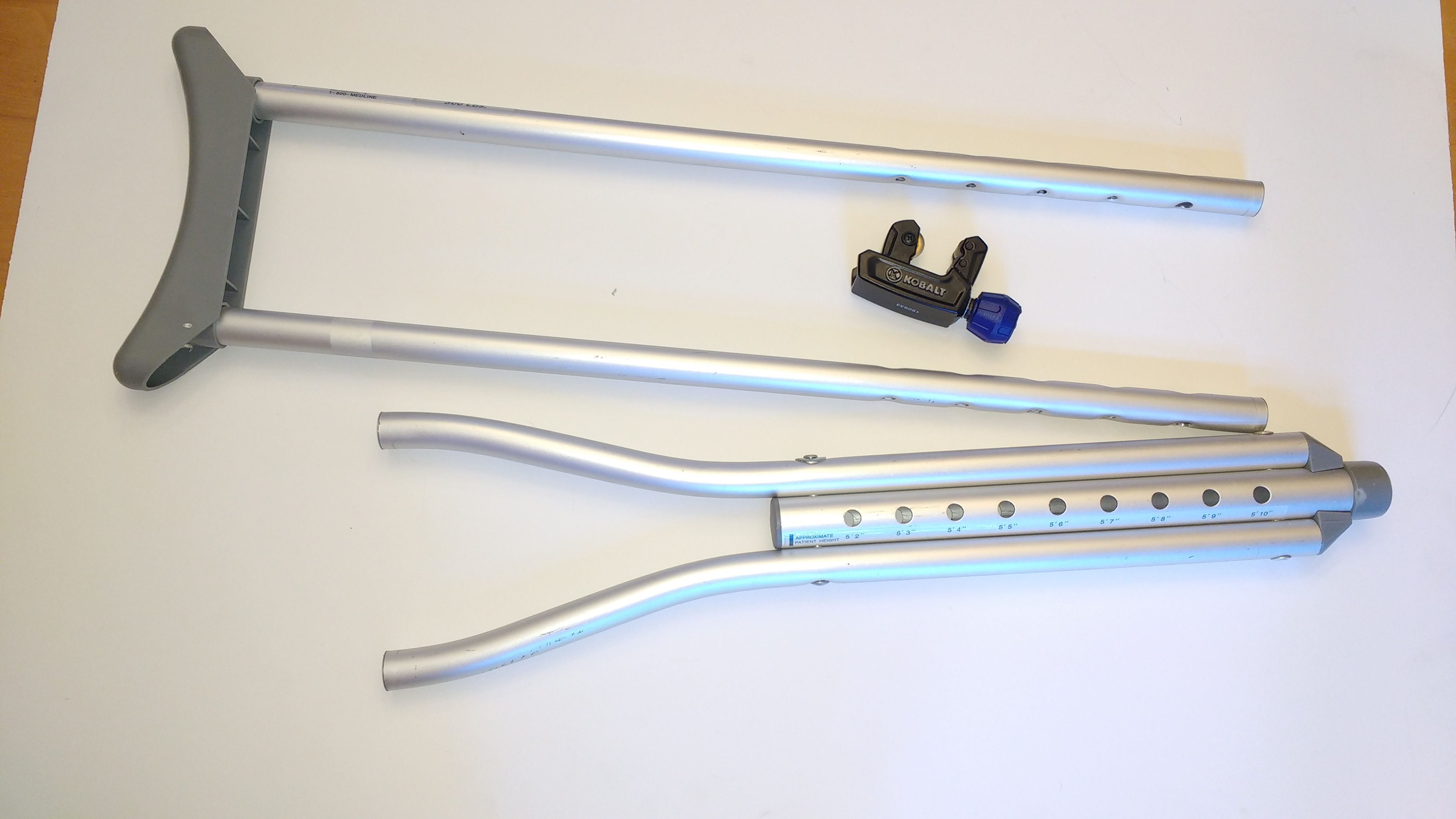 Fishing Rod Wrapping Jig Made From Crutches & HDPE Cutting Board : 8 ...