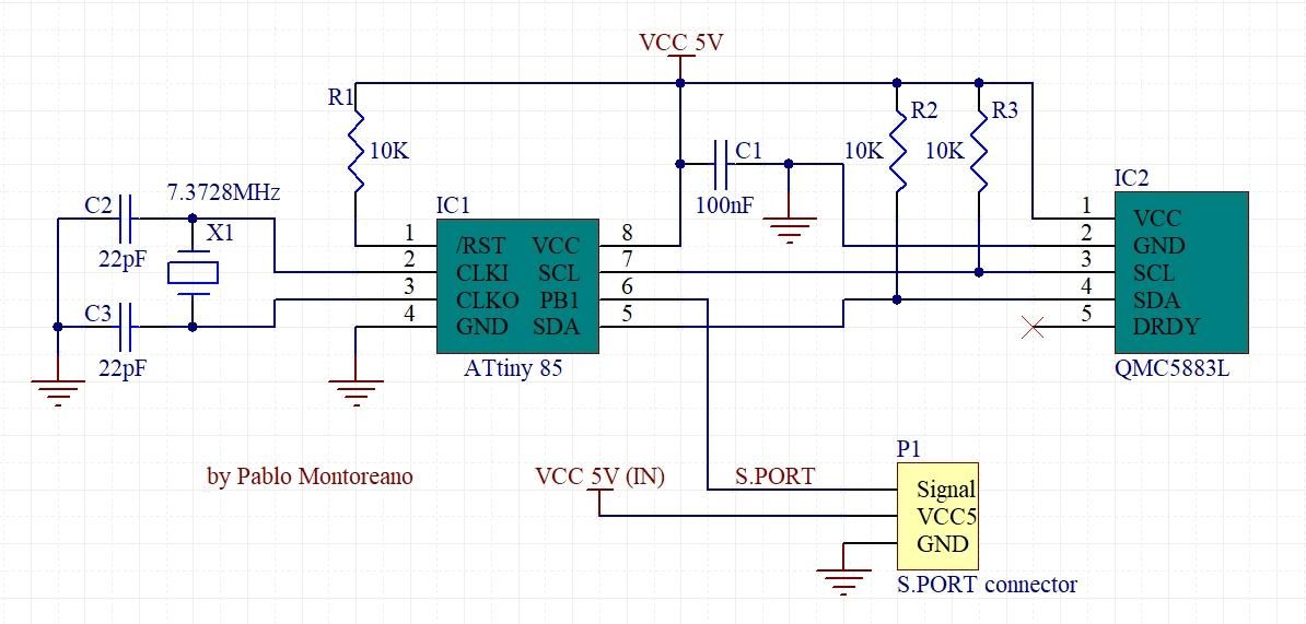 An S.PORT Compass for FrSky Radio Control Telemetry. - Instructables