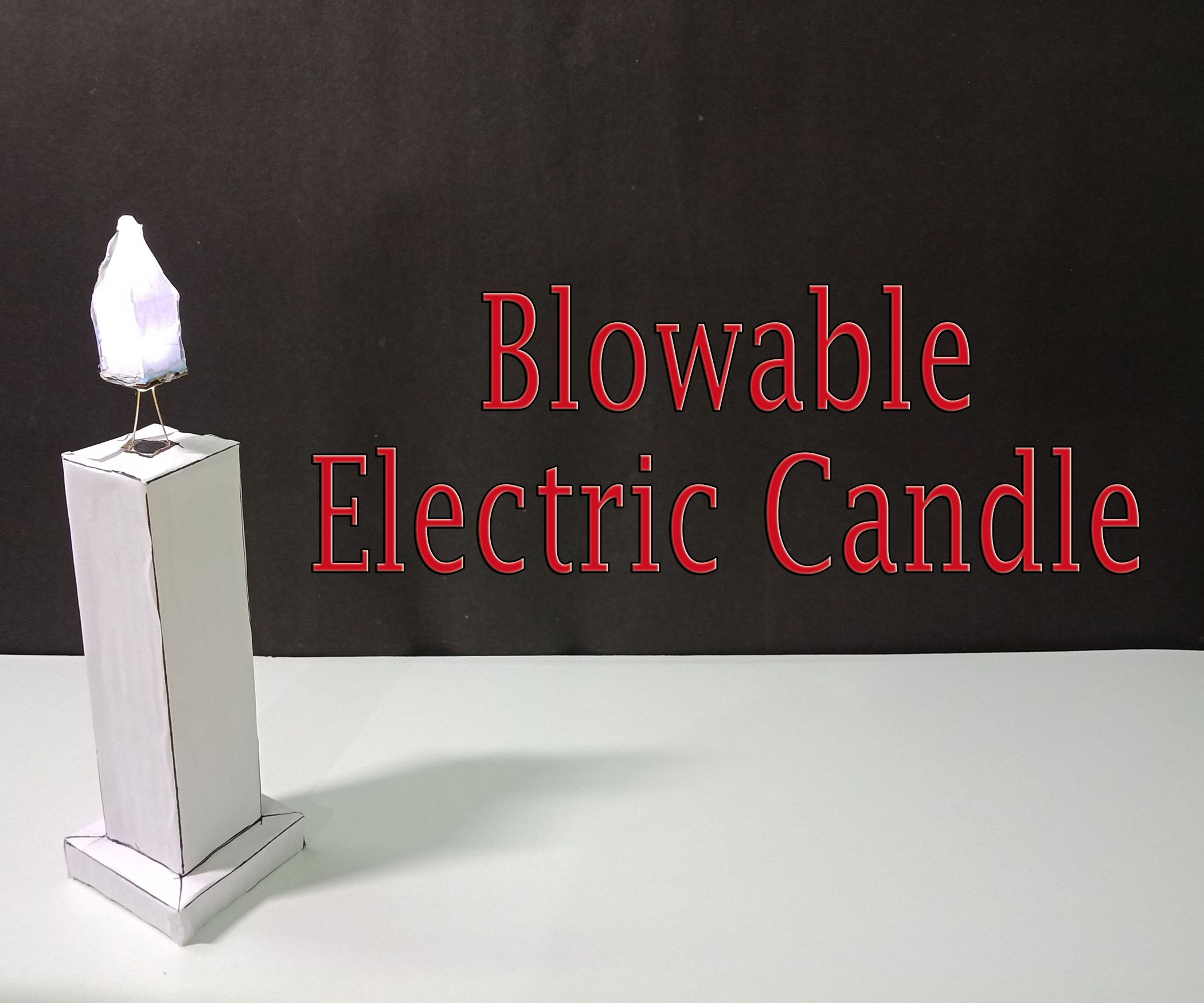 Diy Blowable Electric Candle 4 Steps Instructables