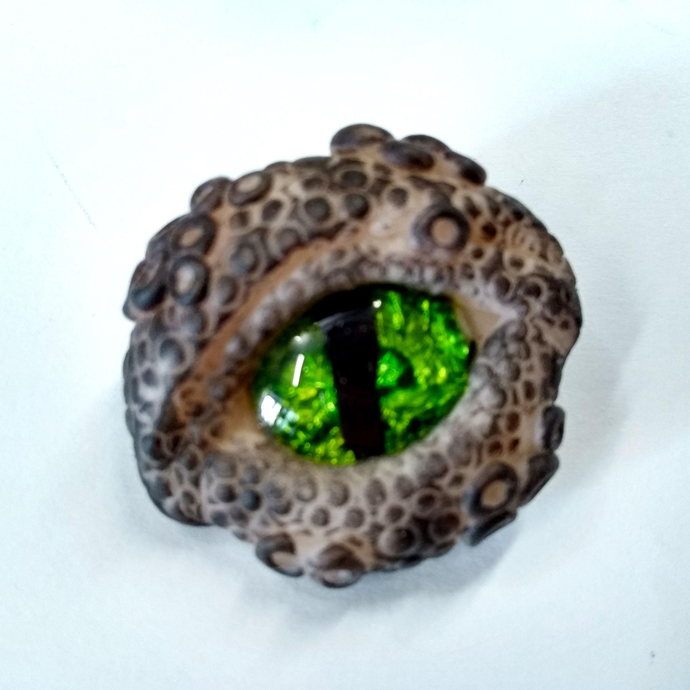 DIY Dragon Eye Brooch From Polymer Clay : 6 Steps (with Pictures ...