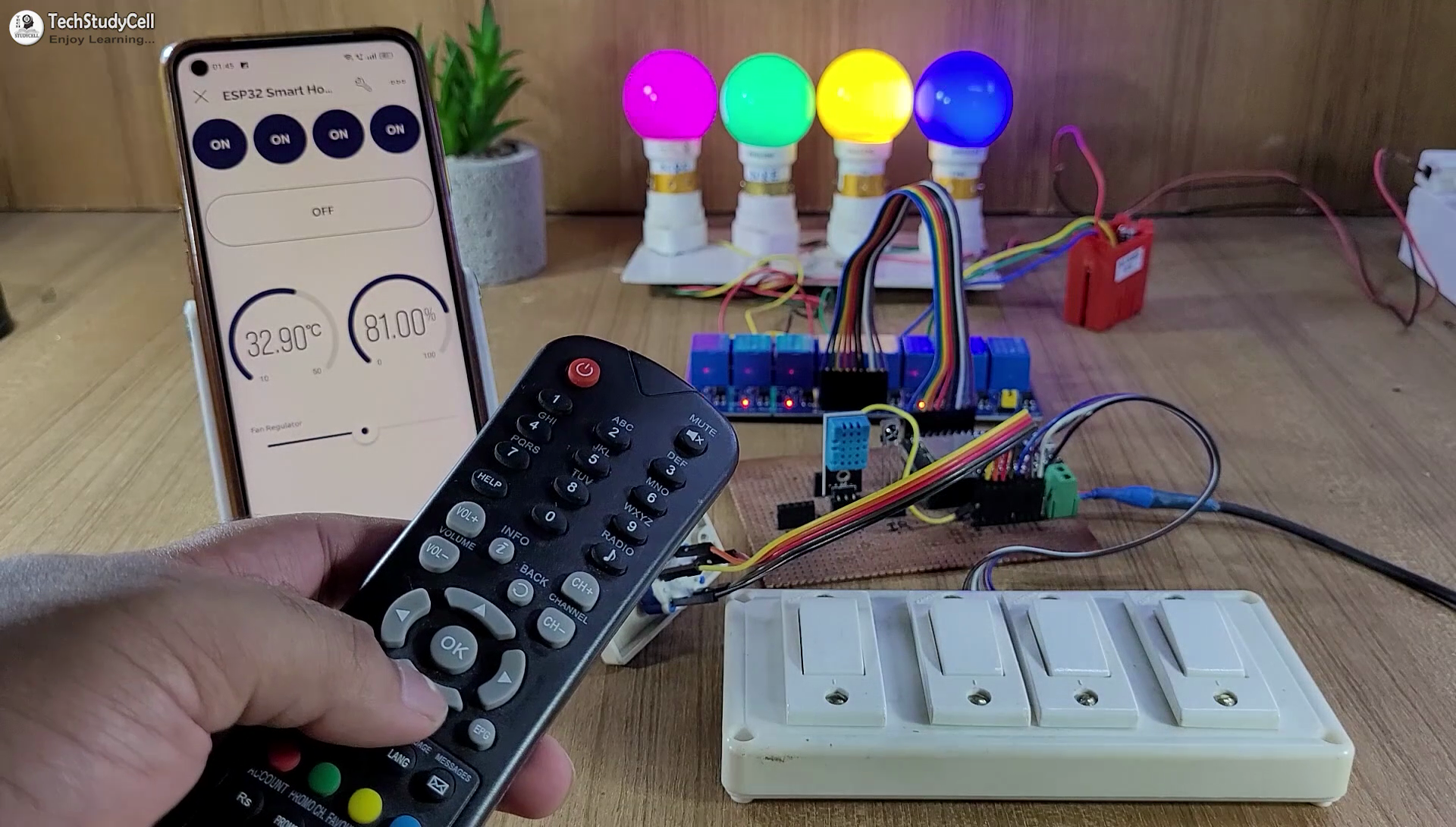 IoT Project Using ESP32 Blynk With Fan Speed Control and Sensor : 16 ...