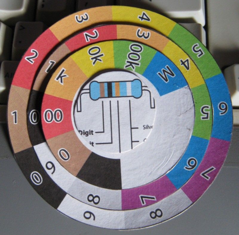 Resistor Color Wheel : 5 Steps (with Pictures) - Instructables