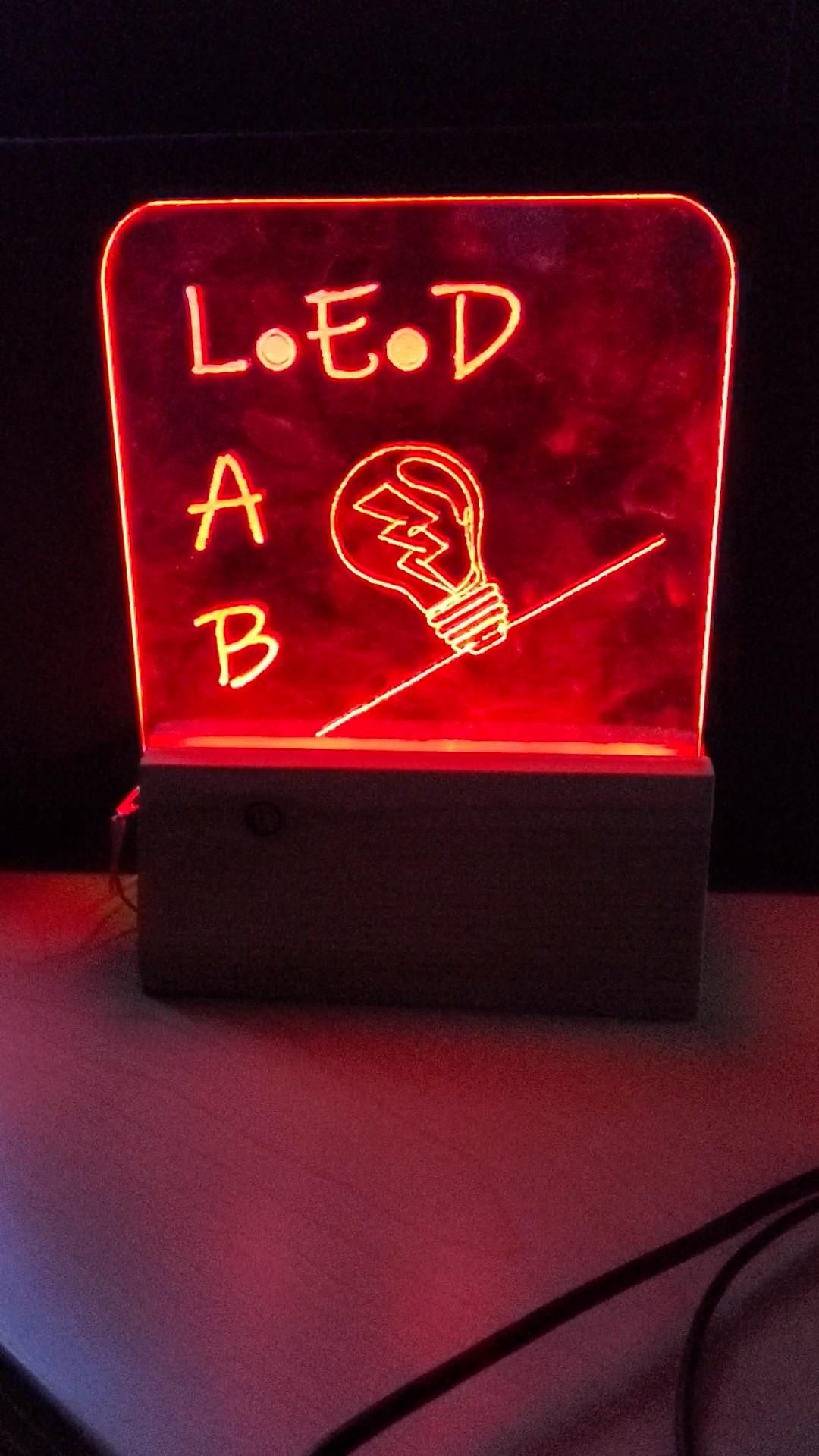 Light-Up LED Lab Sign : 6 Steps - Instructables