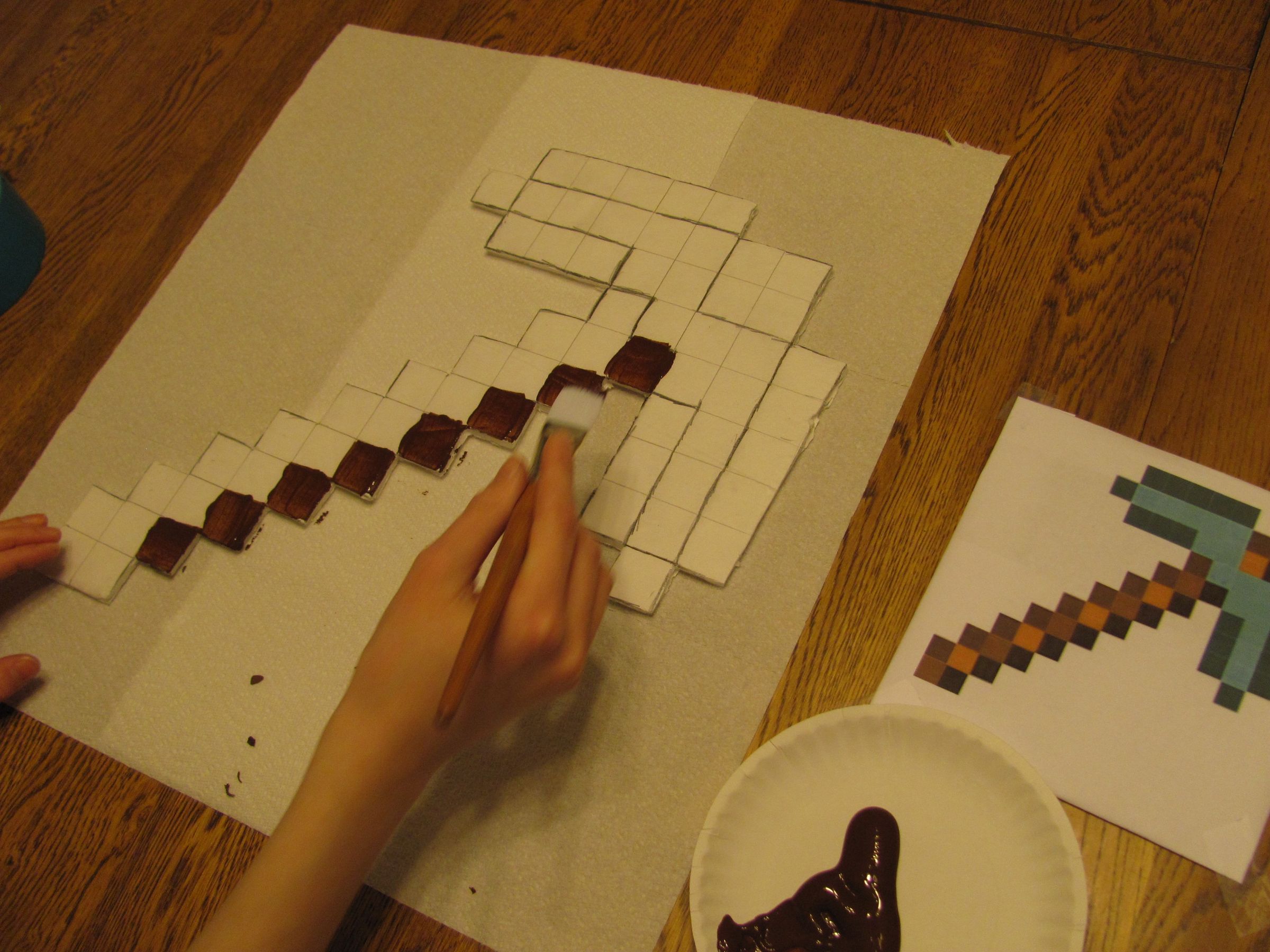 How to Make a Minecraft Diamond Pickaxe : 9 Steps (with Pictures ...