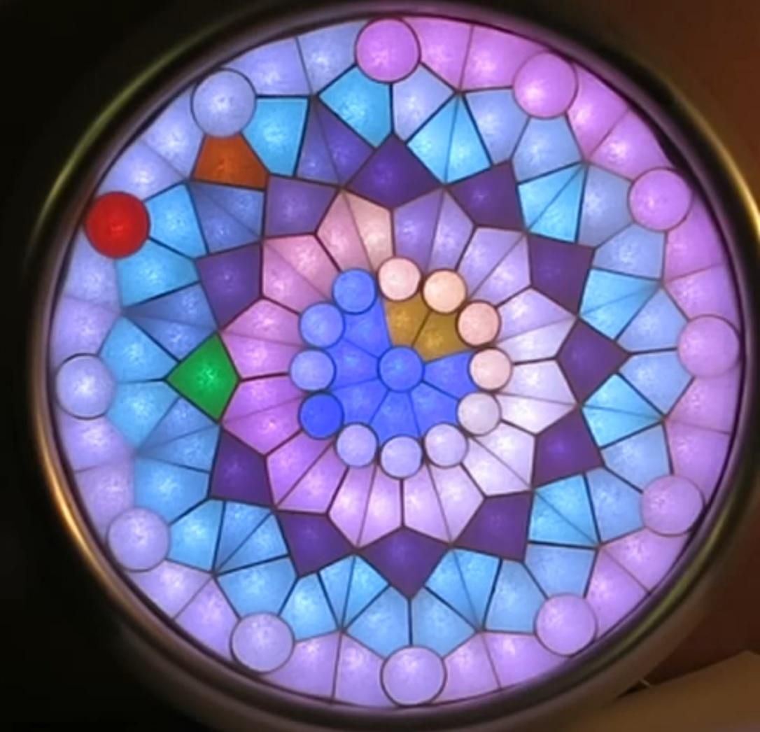 Fascination for Colours, a Somewhat Mysterious Clock in a Fake Stained ...