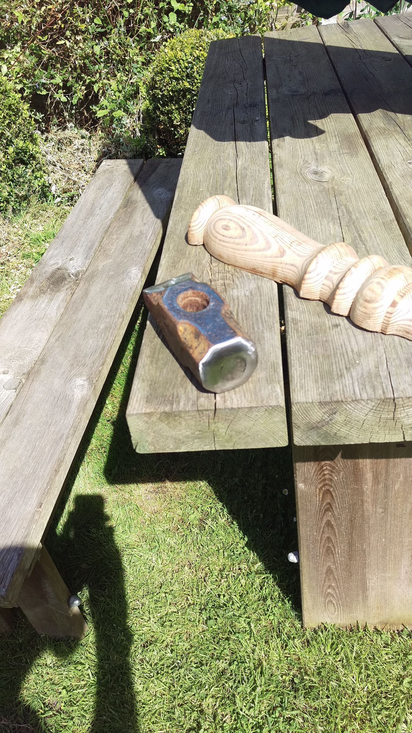 Adapt a Sledgehammer Head to Make a Big Boy Blacksmith Hammer. : 6 ...