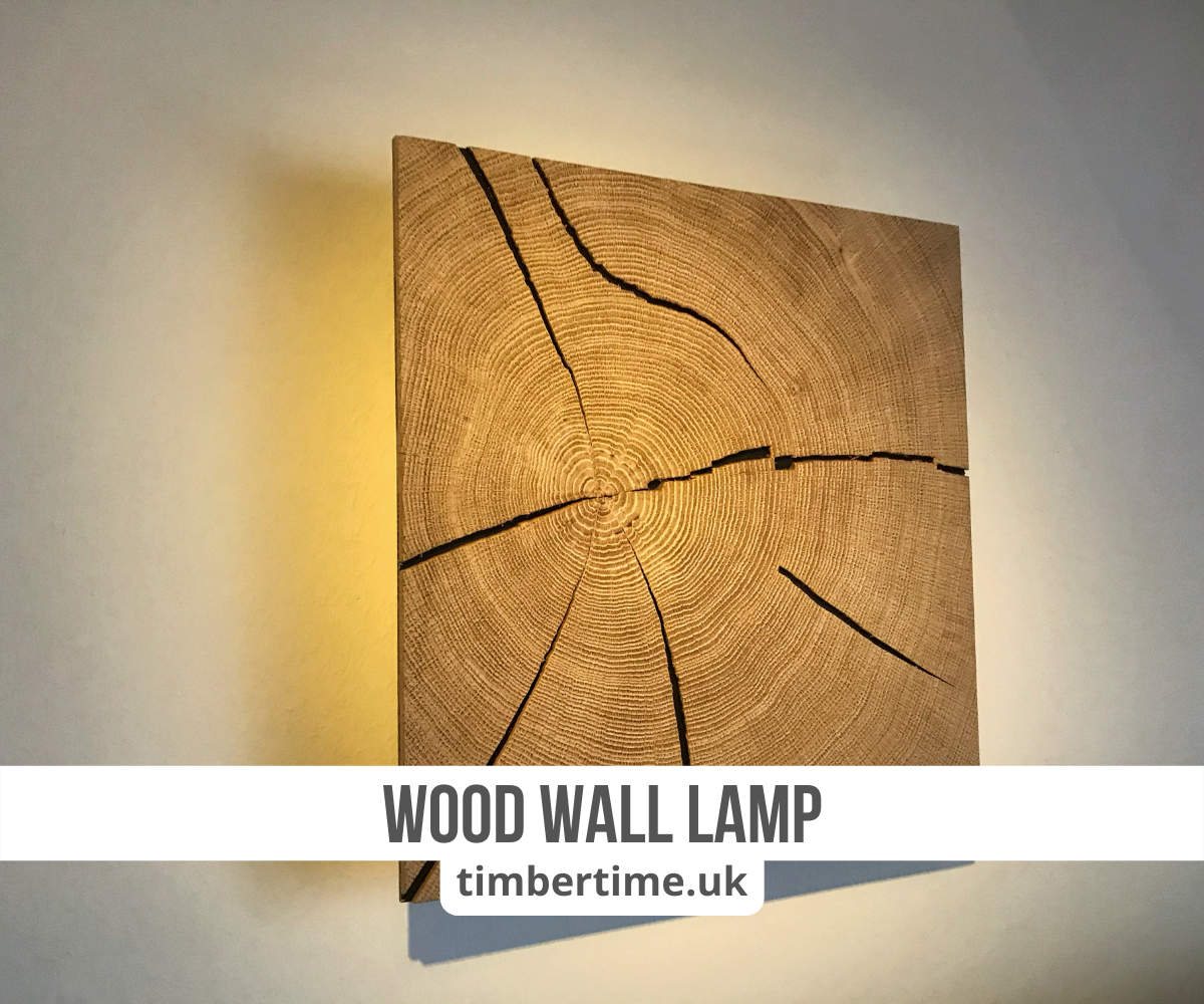 DIY Wood Wall Light - Wall Lamp With End Grain Element : 9 Steps (with ...