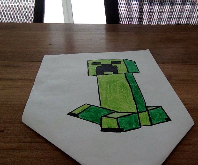 How to Draw a 3D Creeper! - Instructables