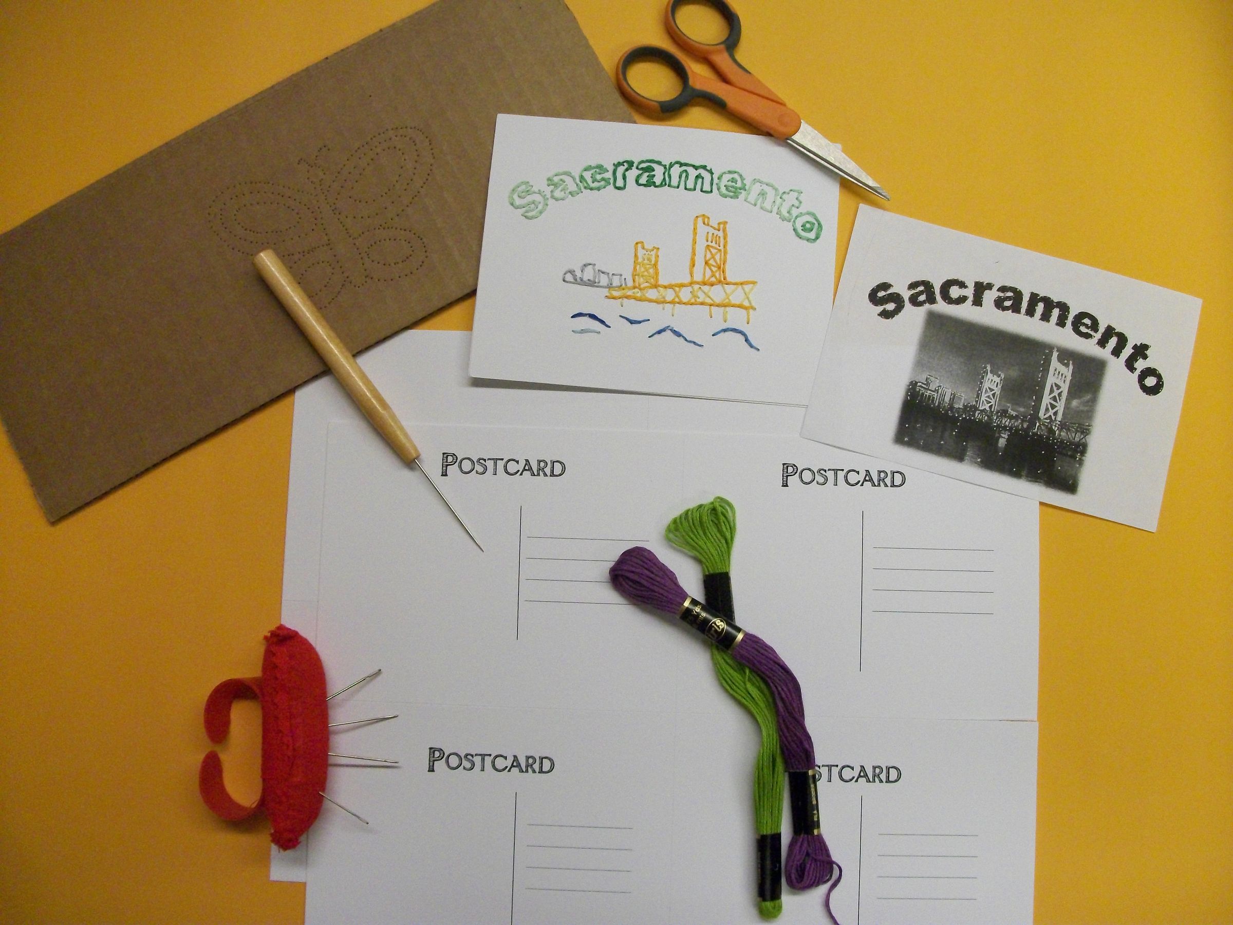 Embroidered Postcards : 5 Steps (with Pictures) - Instructables