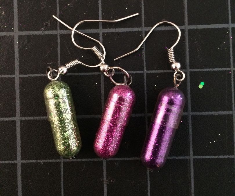 Glitter Capsule Earrings : 6 Steps (with Pictures) - Instructables
