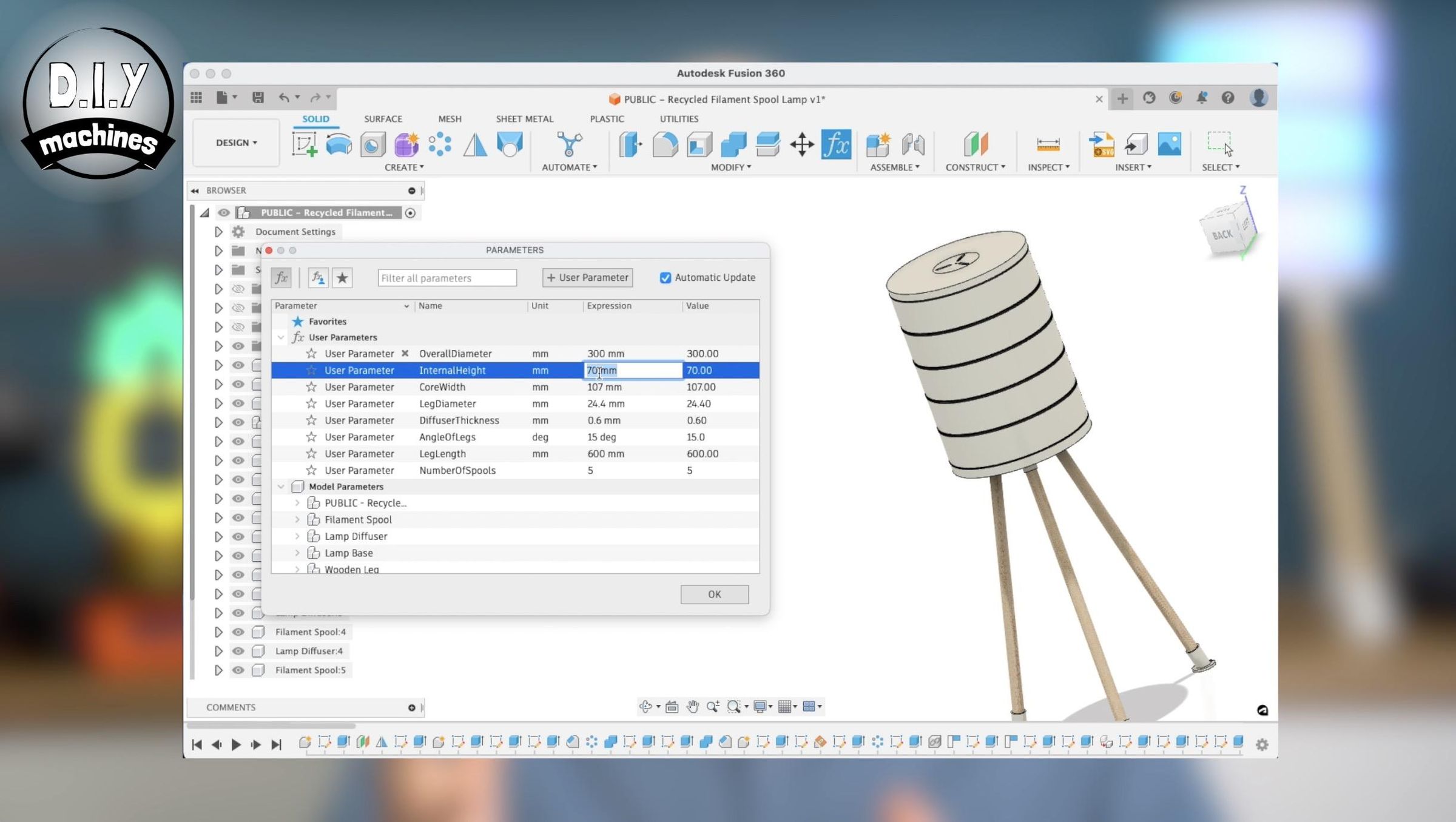 Recycled Spool Smart Lamp - With Sound Reactivity, MQTT, Hue & Alexa : 23 Steps (with Pictures ...