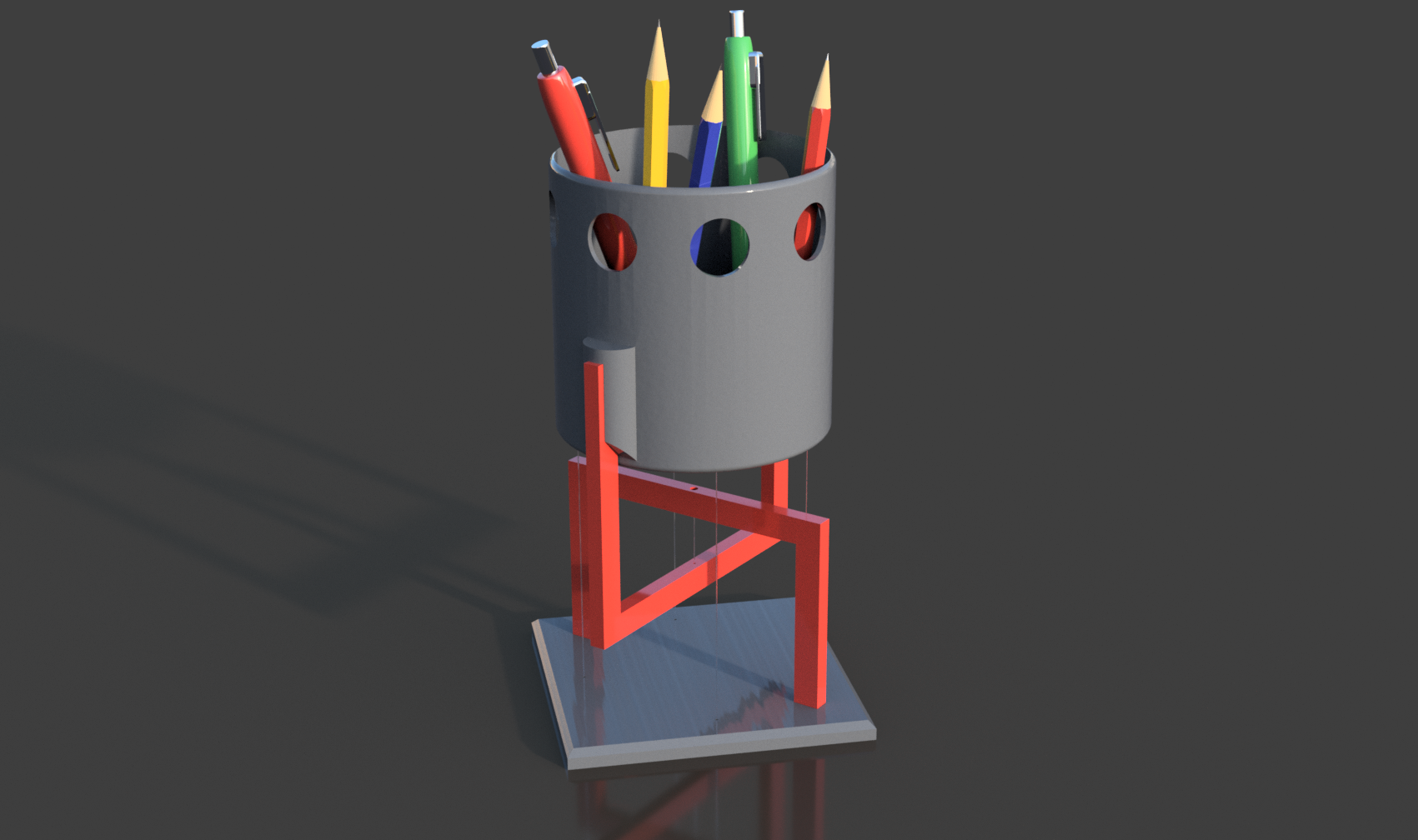 Floating Pen Box - Tensegrity - 3D Printed : 8 Steps (with Pictures ...