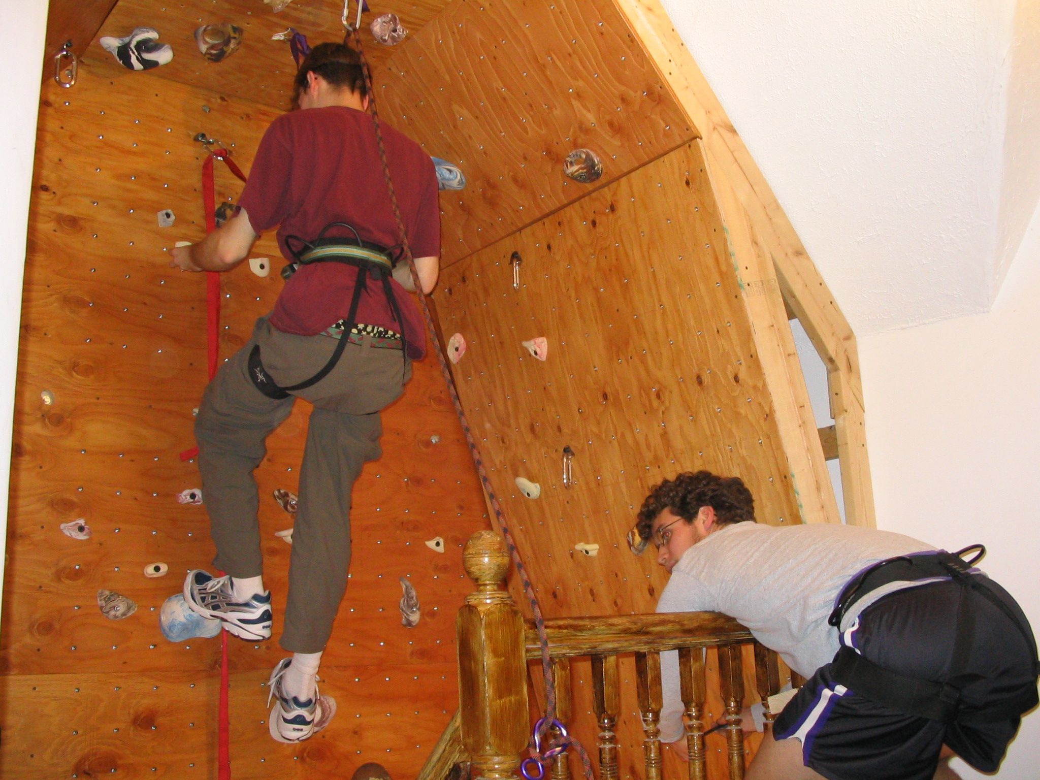 Building a Climbing Wall at the Top of the Stairs (with Pictures ...