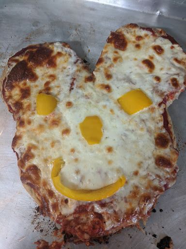 Mickey Mouse Eating Pizza