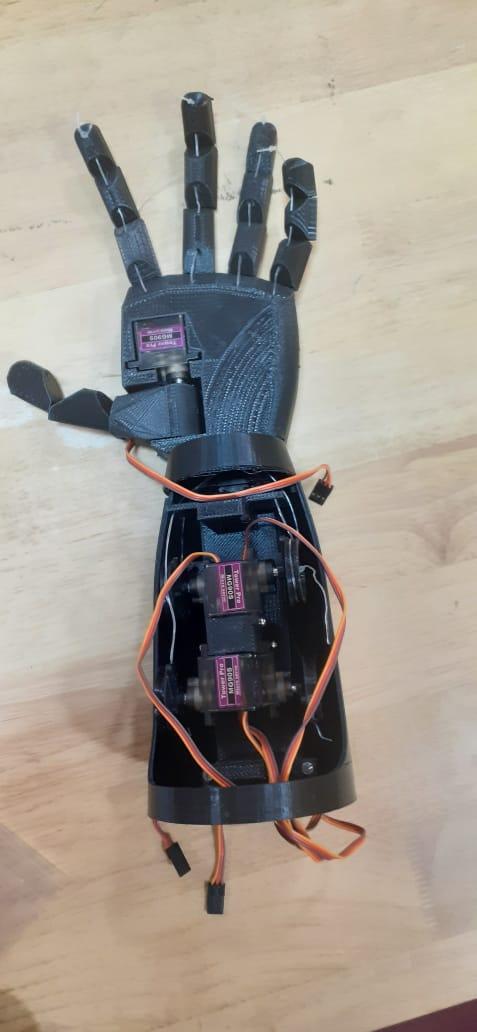 3D Printed Robotic Hand With Bluetooth Control : 18 Steps (with ...