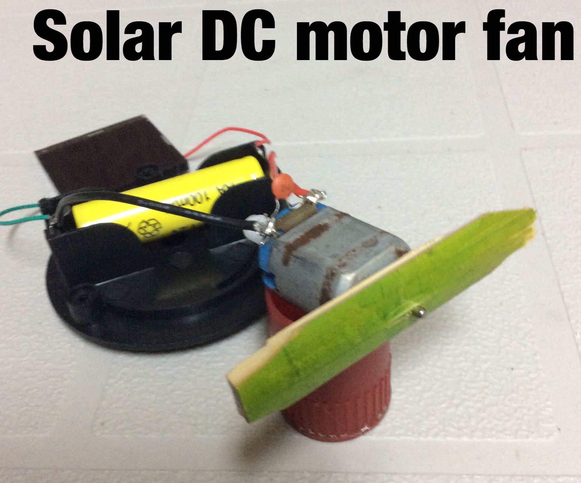 Solar Powered DC Motor : 7 Steps (with Pictures) - Instructables