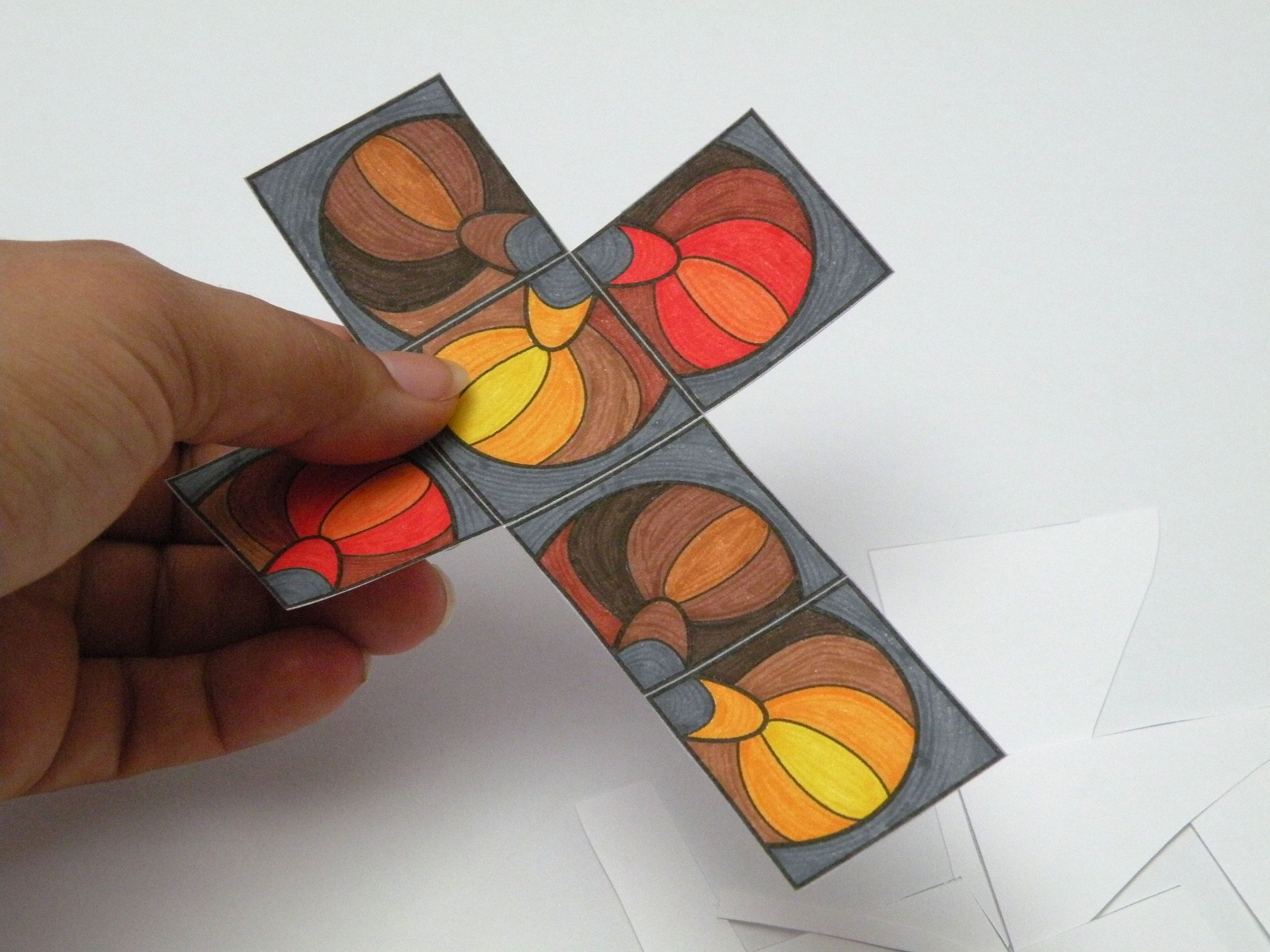Make a Cube From a Net - 3D Coloring Book: Cubes and Things : 5 Steps ...