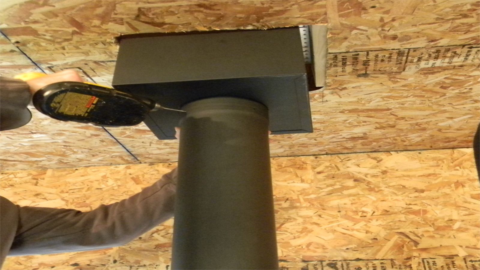 Chimney Pipe Installation for Wood Stove Through a Flat Ceiling : 8 ...