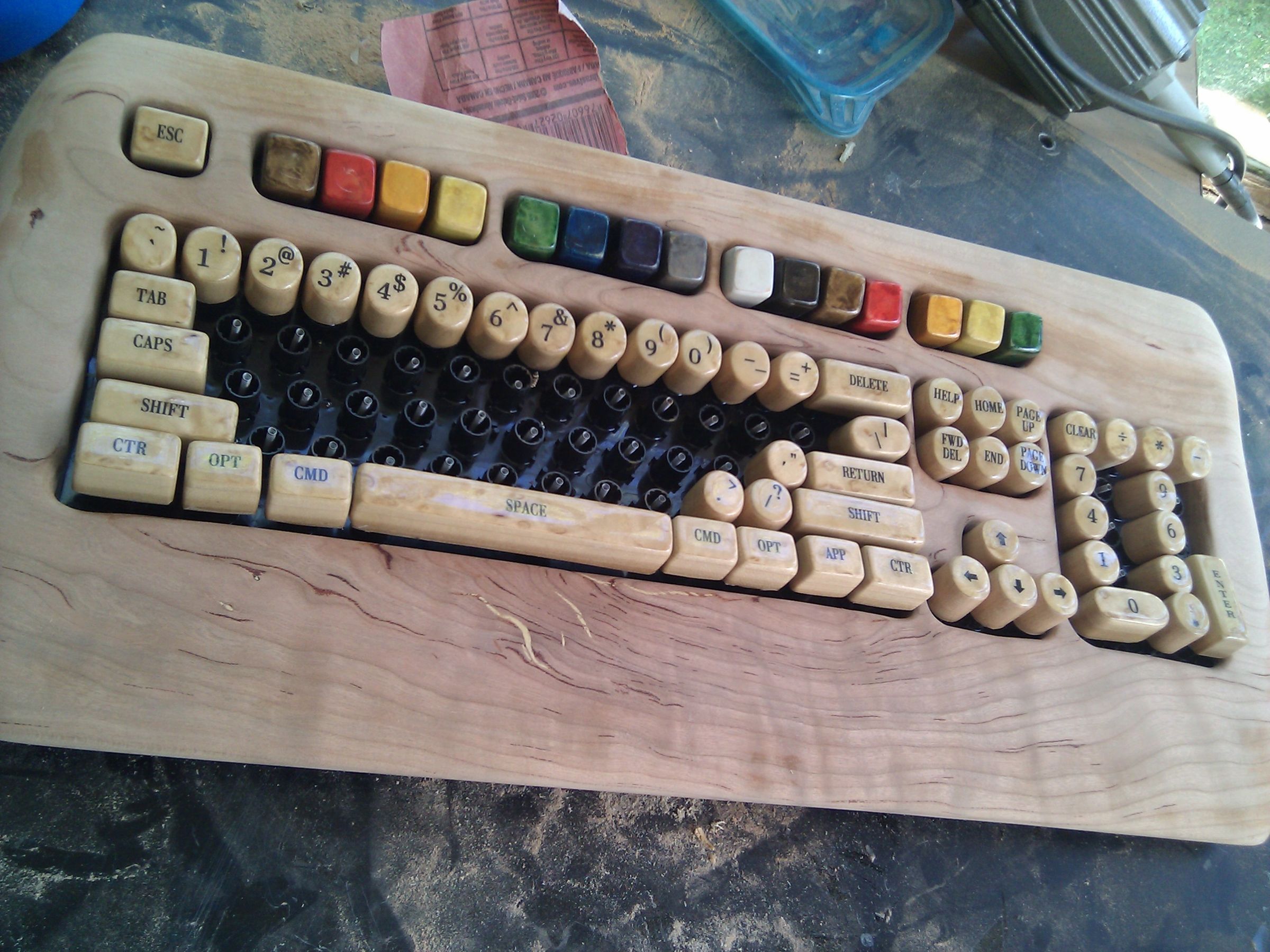 Wooden Computer Keyboard by Steve M. Potter : 24 Steps (with Pictures ...