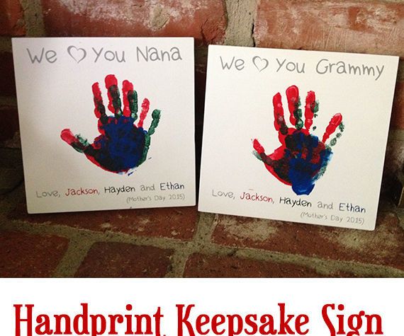Keepsake Hand Print Sign - GREAT GIFT : 4 Steps (with Pictures ...