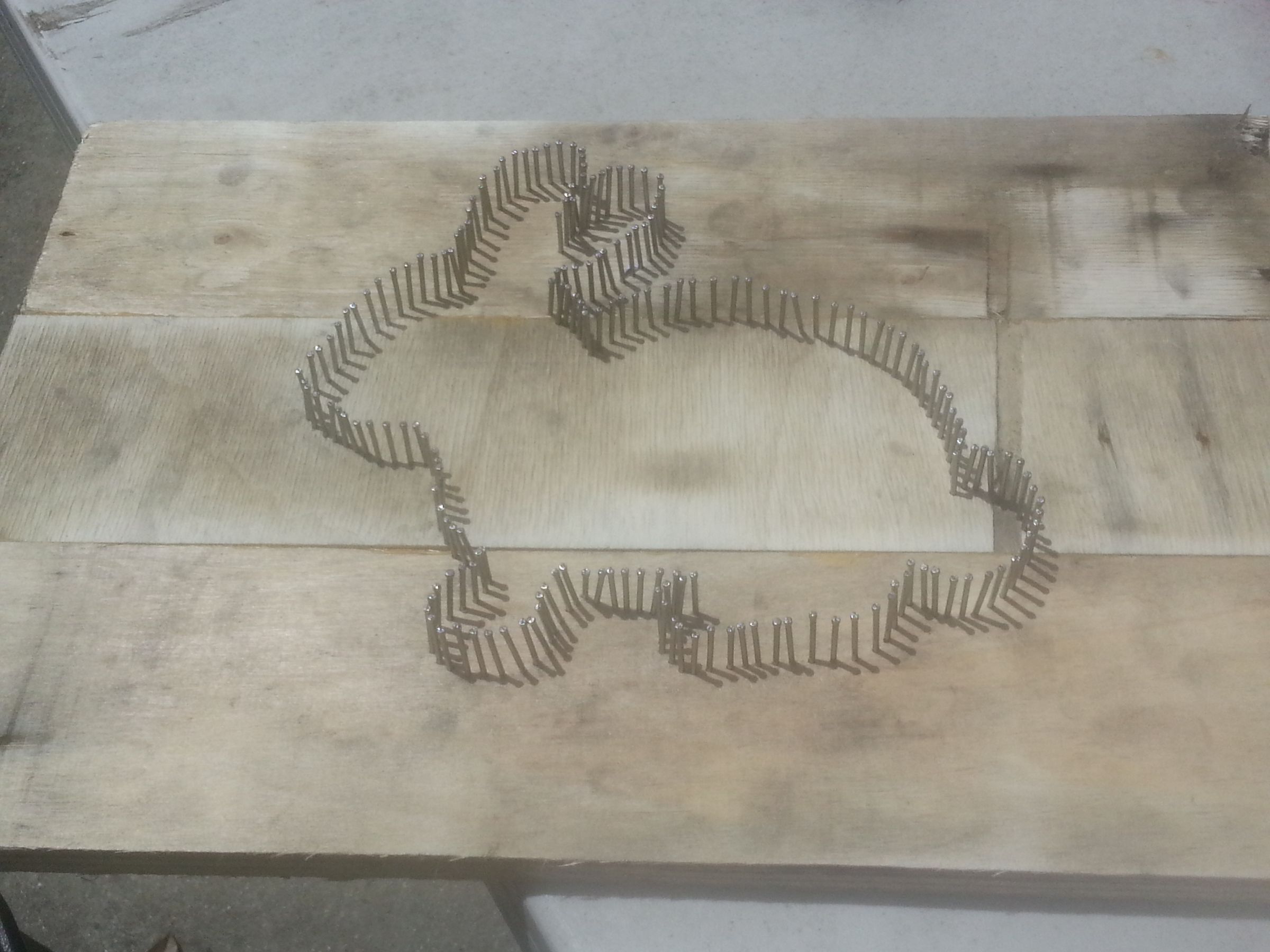 Nail String Art Using Reclaimed Wood : 4 Steps - Instructables